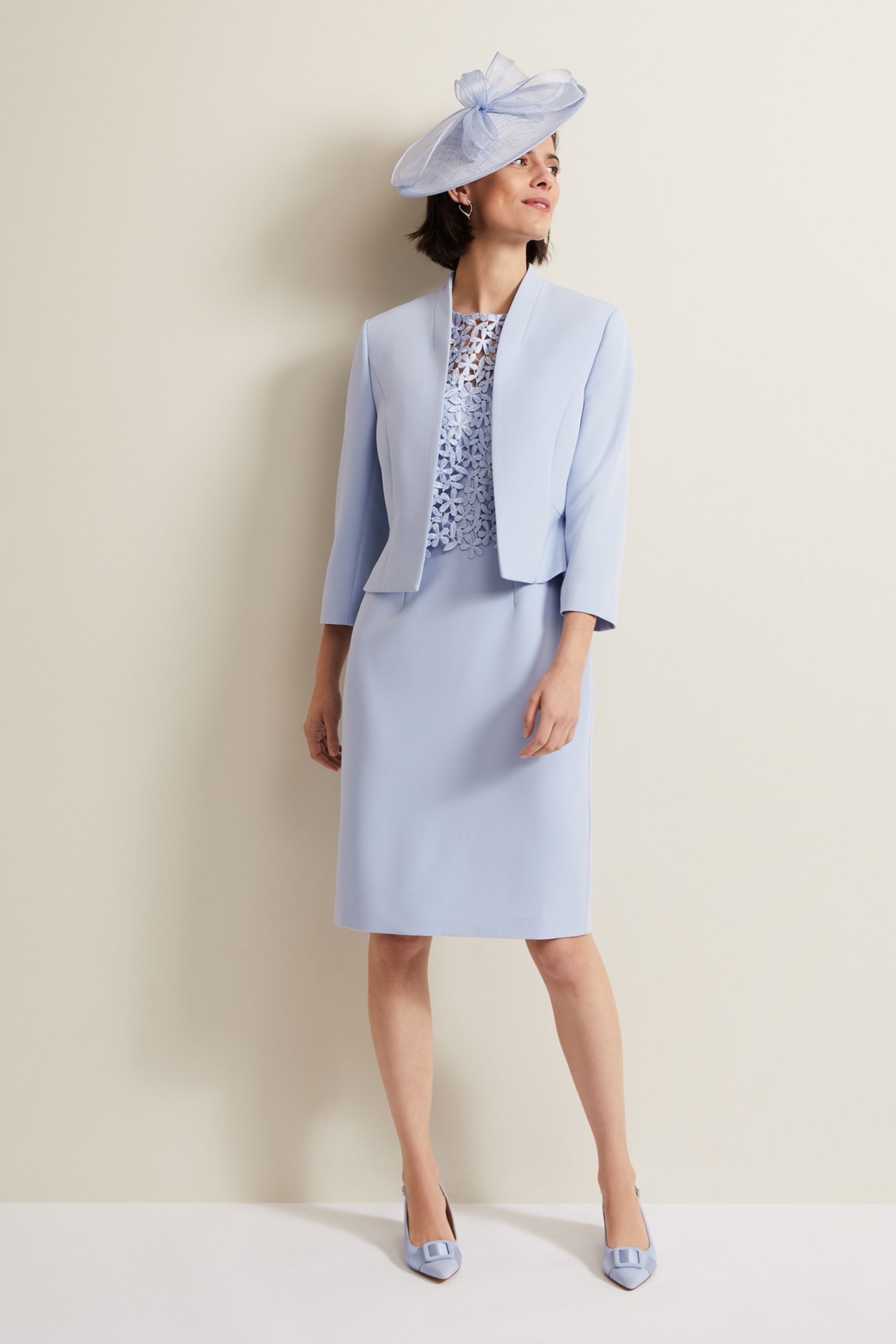 Buy Phase Eight Blue Petite Daisy Peplum Jacket from the Next UK online ...