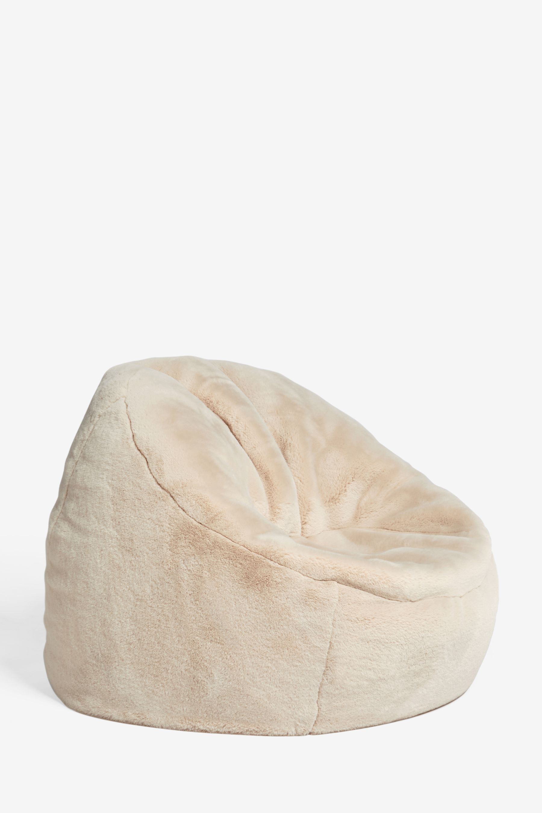 Buy Natural Faux Fur Bean Bag Chair from the Next UK online shop