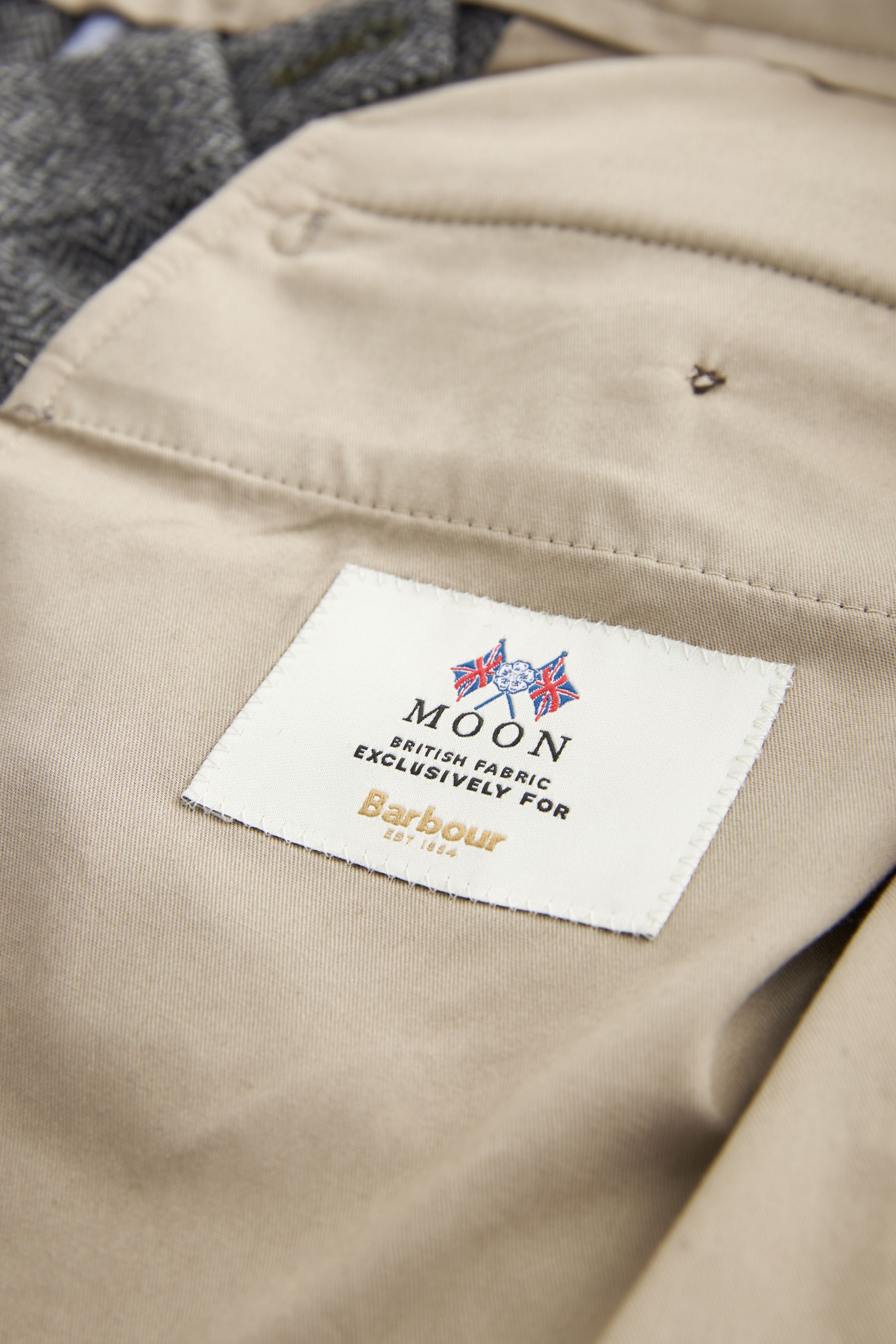 Buy Barbour® Grey Herringbone Slim Fit Suit Trousers from the Next UK ...