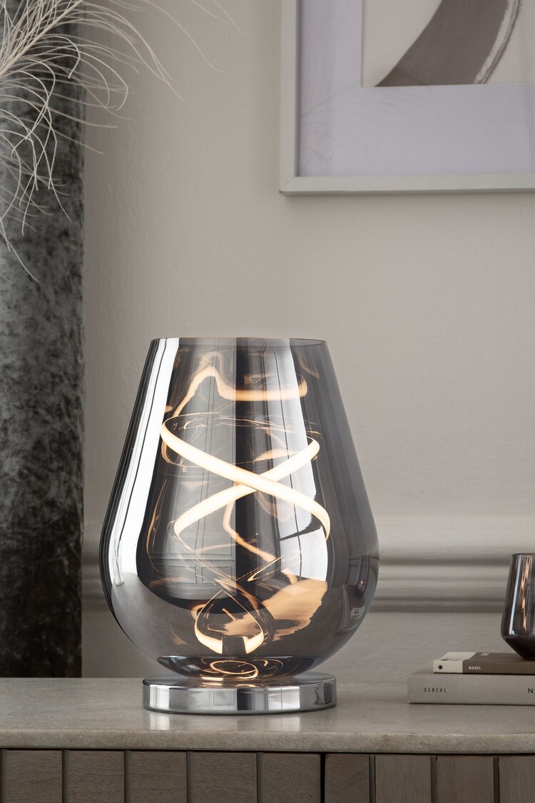 Buy Smoke Grey Helix LED Table Lamp from the Next UK online shop