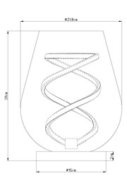 Buy Smoke Grey Helix LED Table Lamp from the Next UK online shop