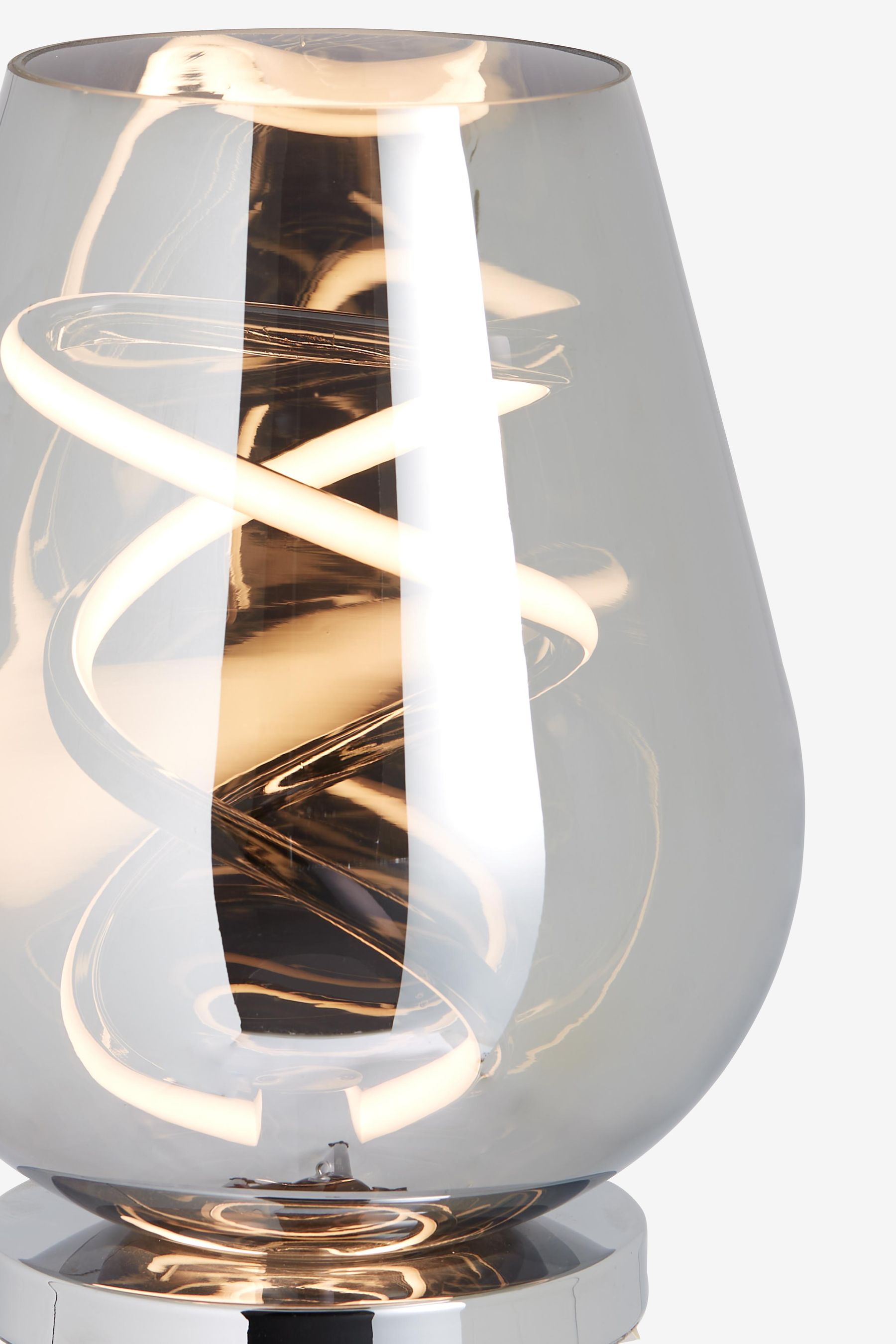 Buy Smoke Grey Helix LED Table Lamp from the Next UK online shop