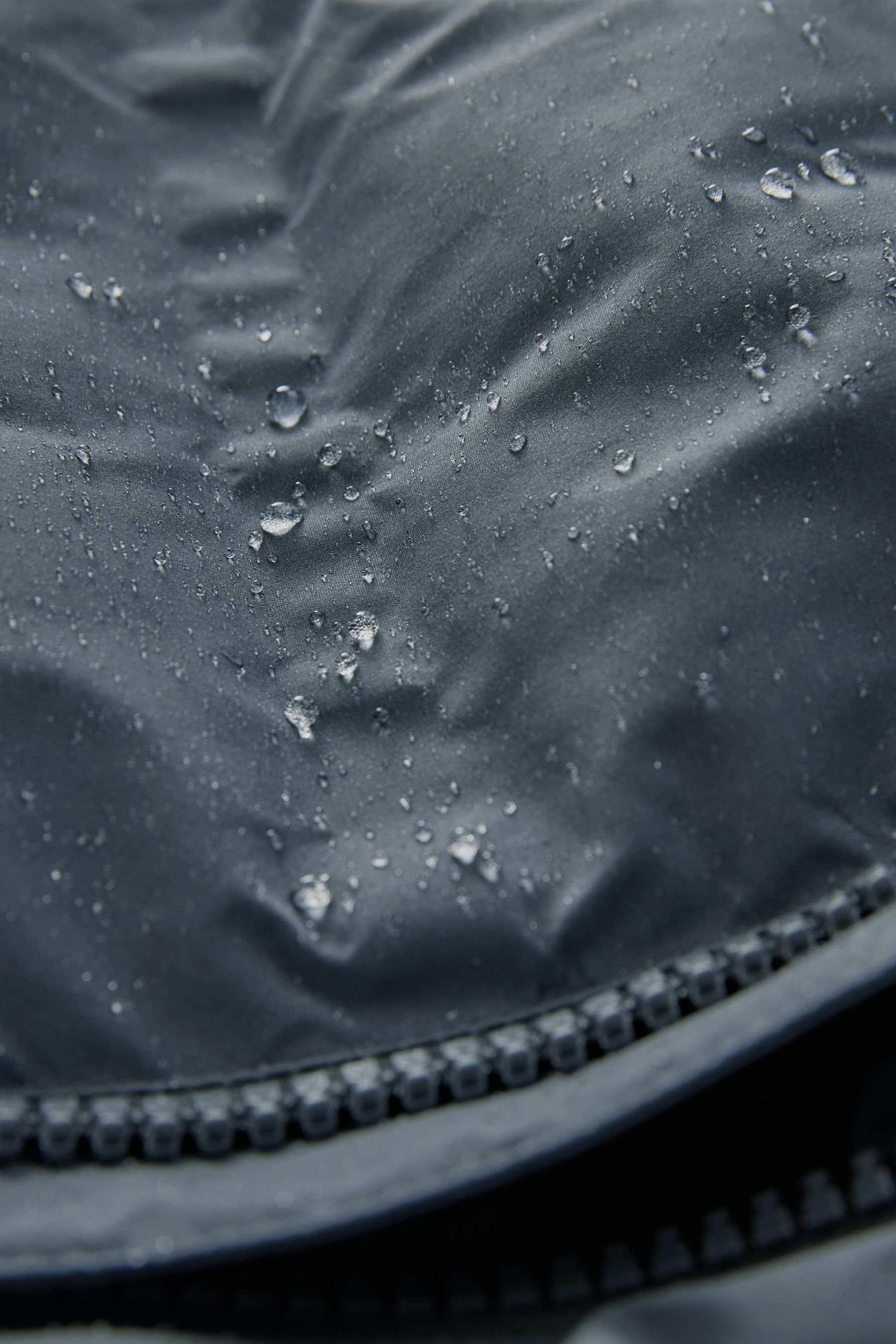 Buy Slate Grey Regular Length Shower Resistant Heatseal Hooded Puffer ...