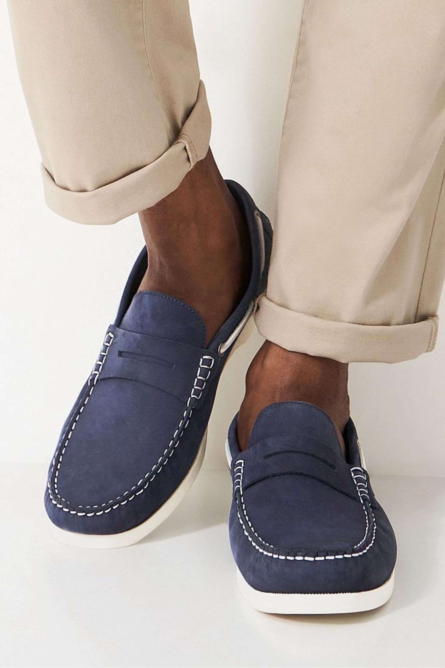 Buy Crew Clothing Slip On Leather Deck Shoes from the Next UK online shop