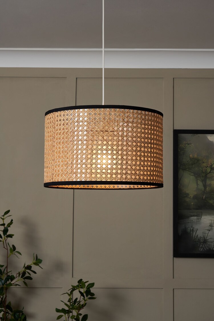 Buy BHS Natural Cane Cylinder Easy Fit Shade from the Next UK online shop
