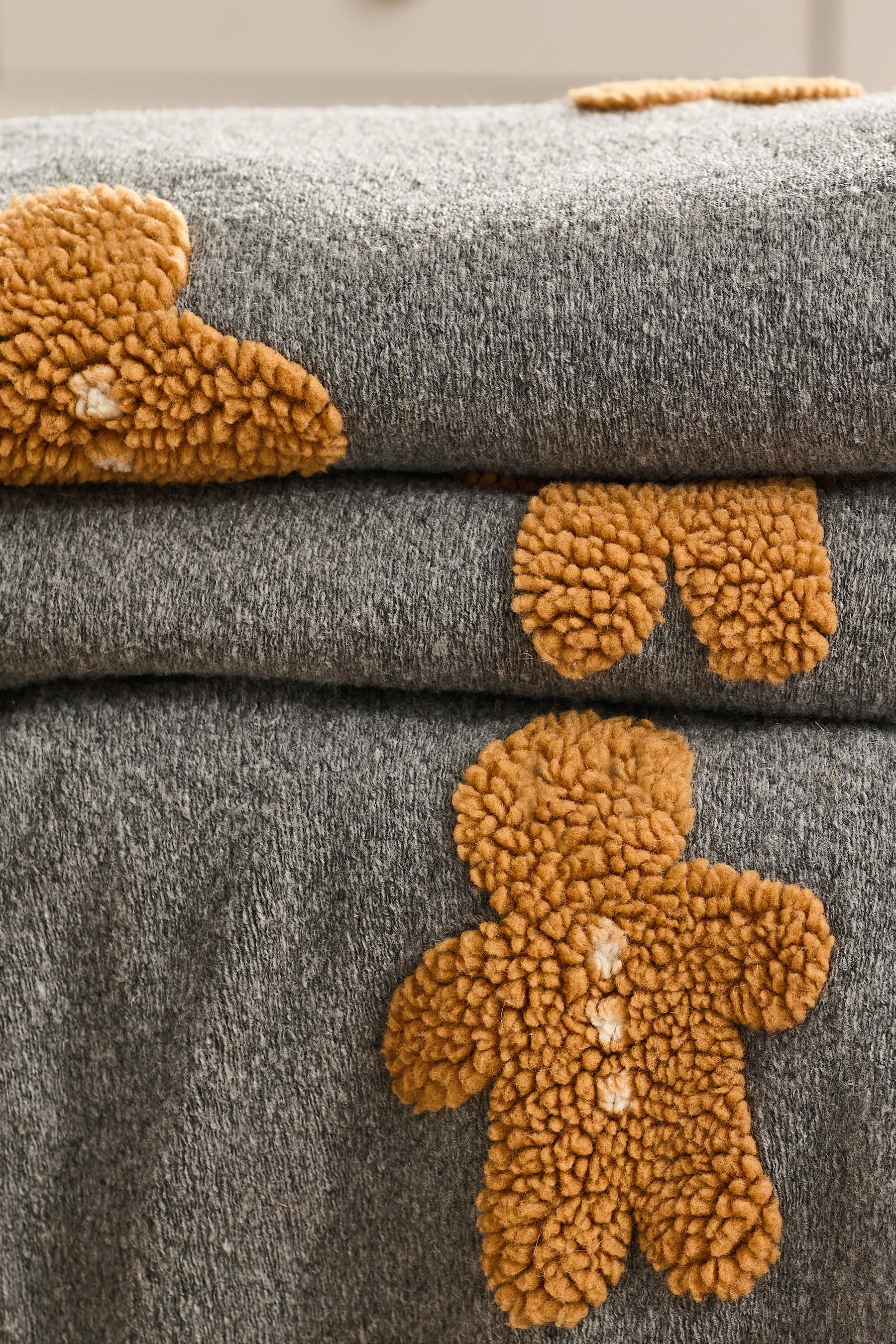 Buy Grey Christmas Gingerbread Throw from the Next UK online shop