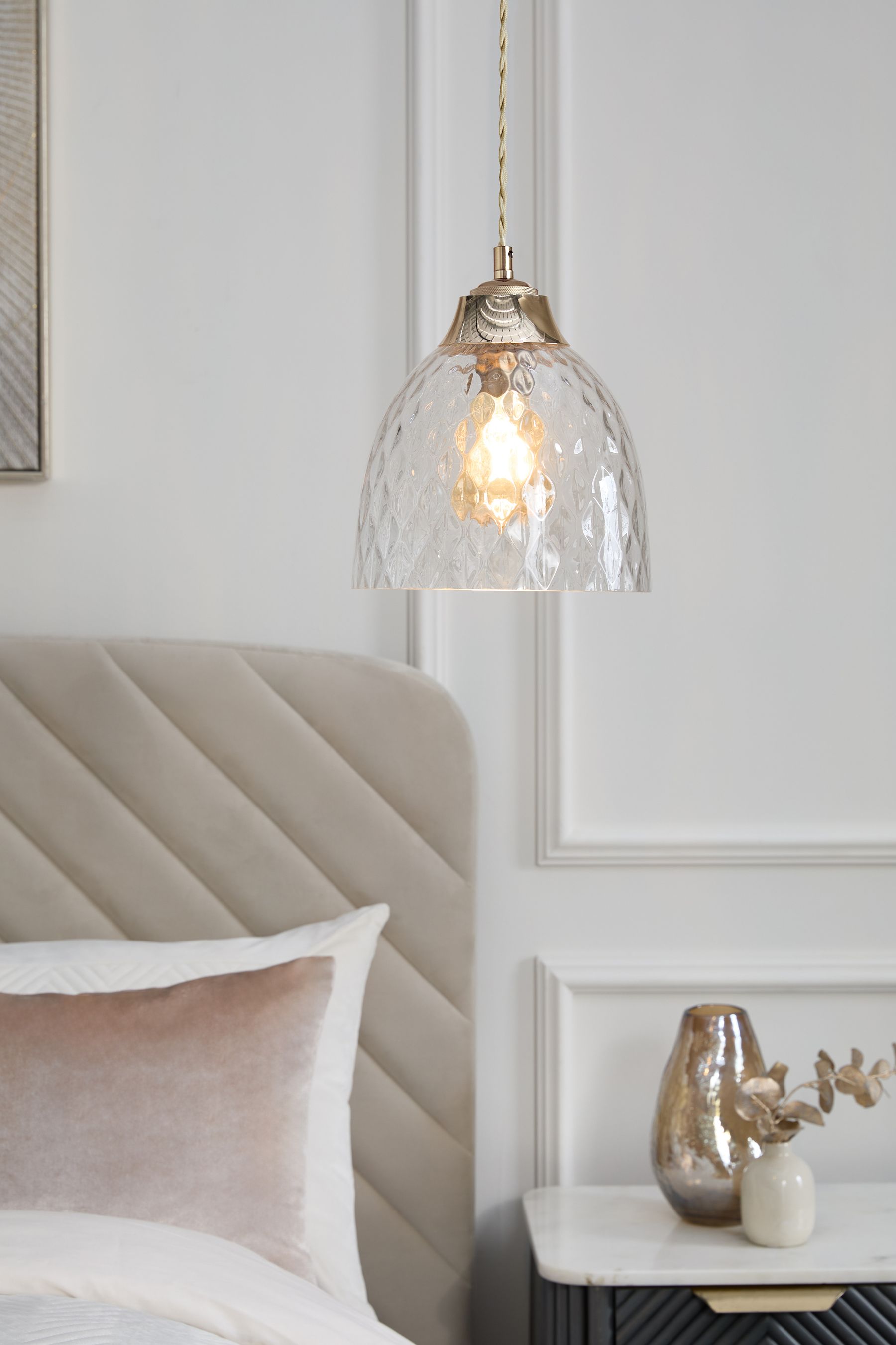 Buy Gold Leia Easy Fit Shade Ceiling Light from the Next UK online shop