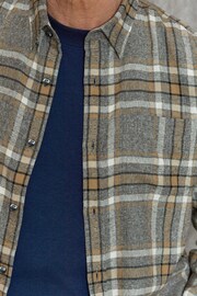 Buy Grey 100% Cotton Long Sleeve Grindle Check Shirt from the Next UK ...