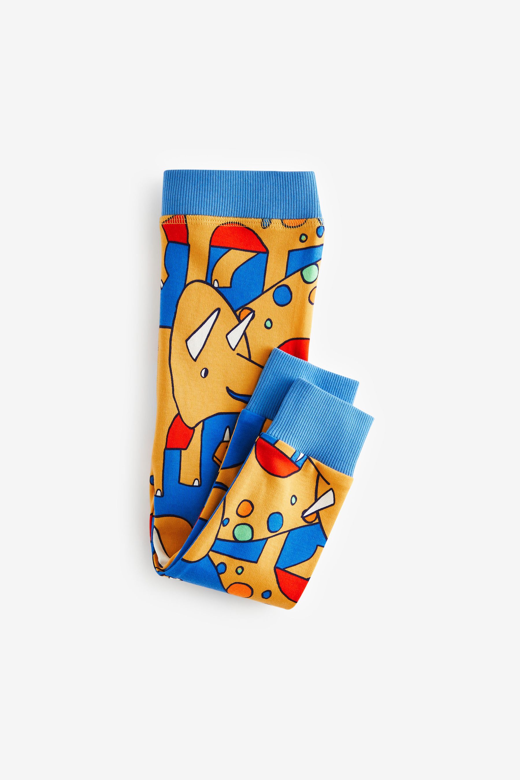 Buy Multi Bright Dinosaur Snuggle 100% Cotton Pyjamas 3 Pack (9mths ...