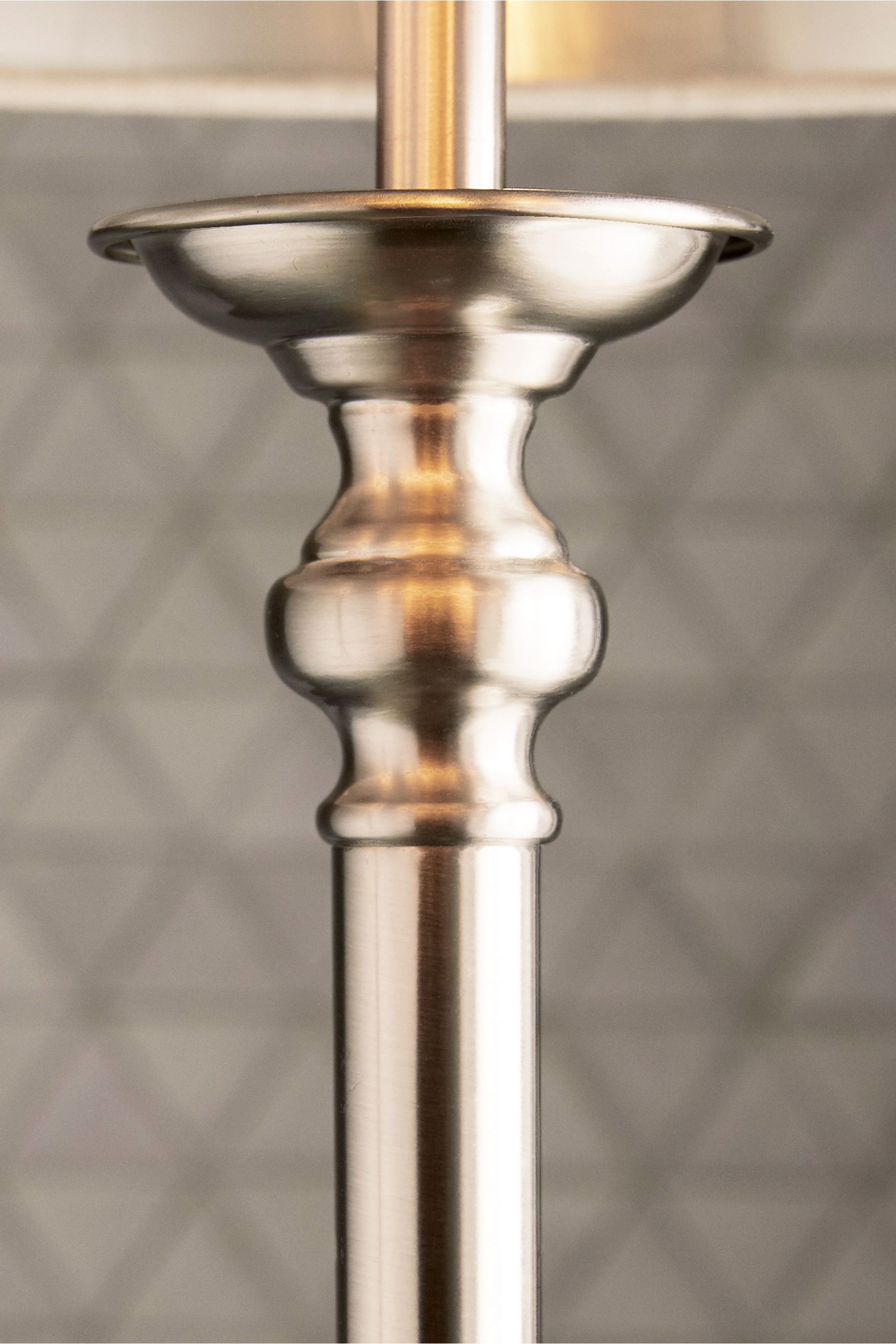 Buy Brushed Chrome Burford Floor Lamp from the Next UK online shop