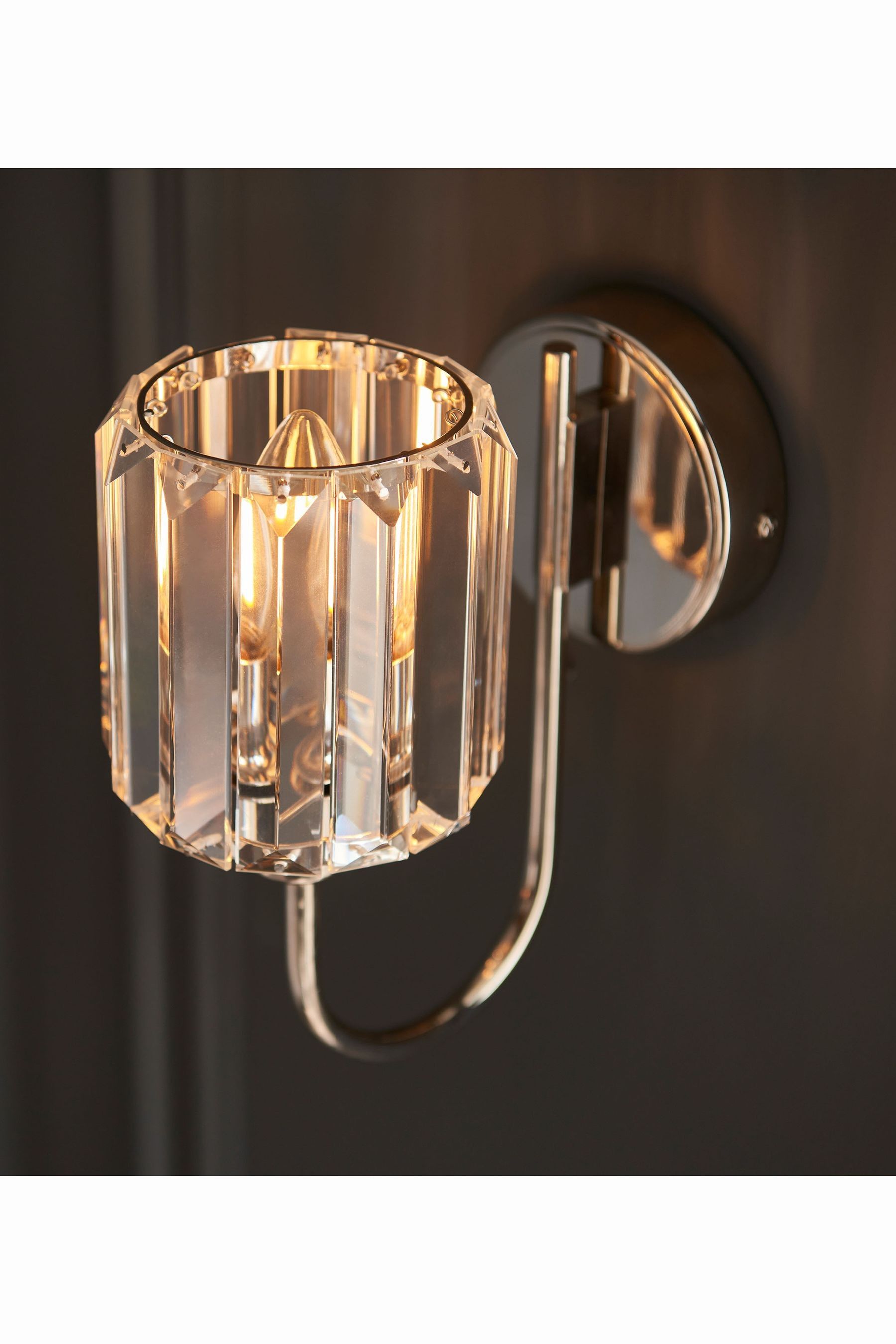 Buy Gallery Home Bright Nickel Hove Wall Light from the Next UK online shop
