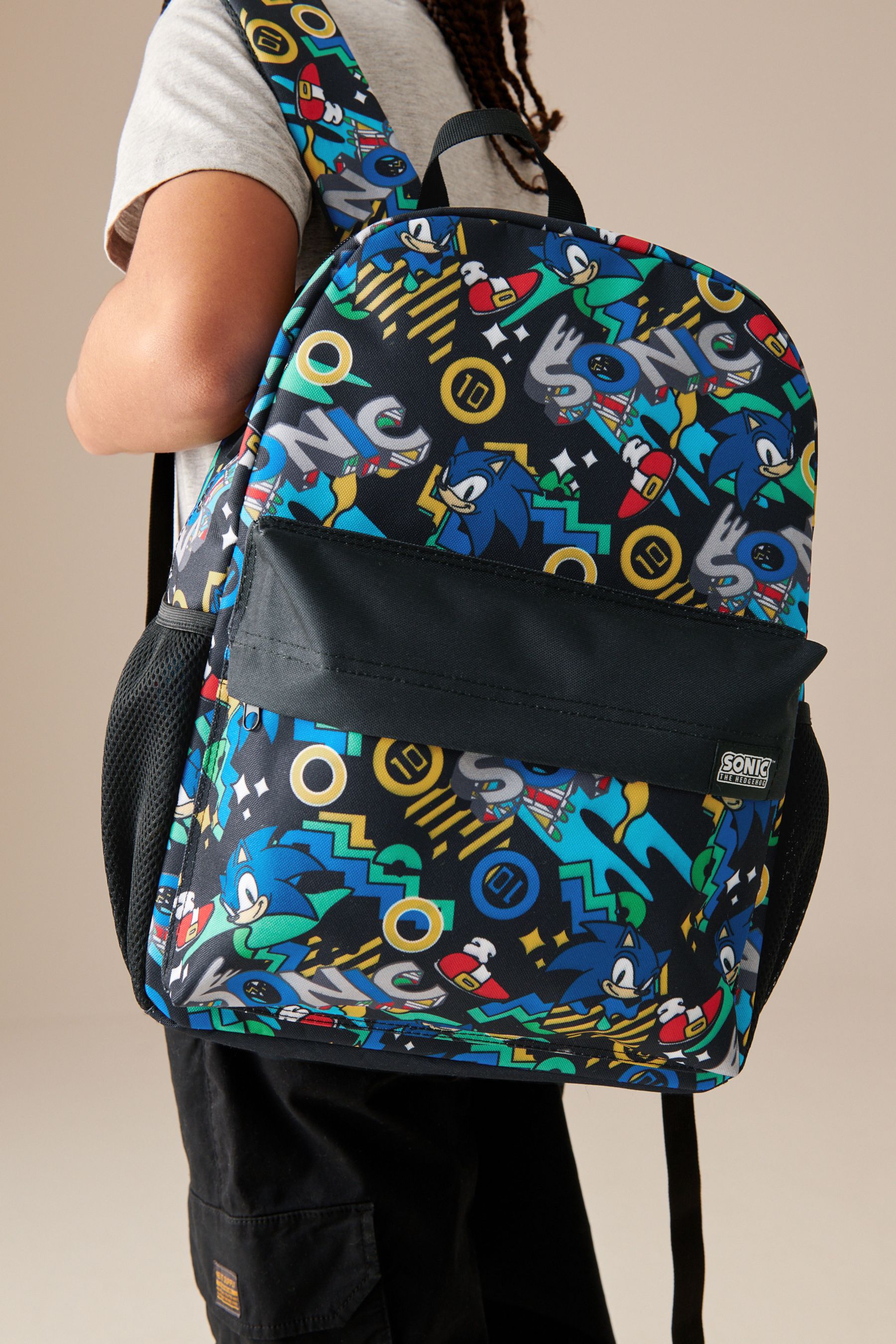 Buy Sonic Black License Backpack from the Next UK online shop
