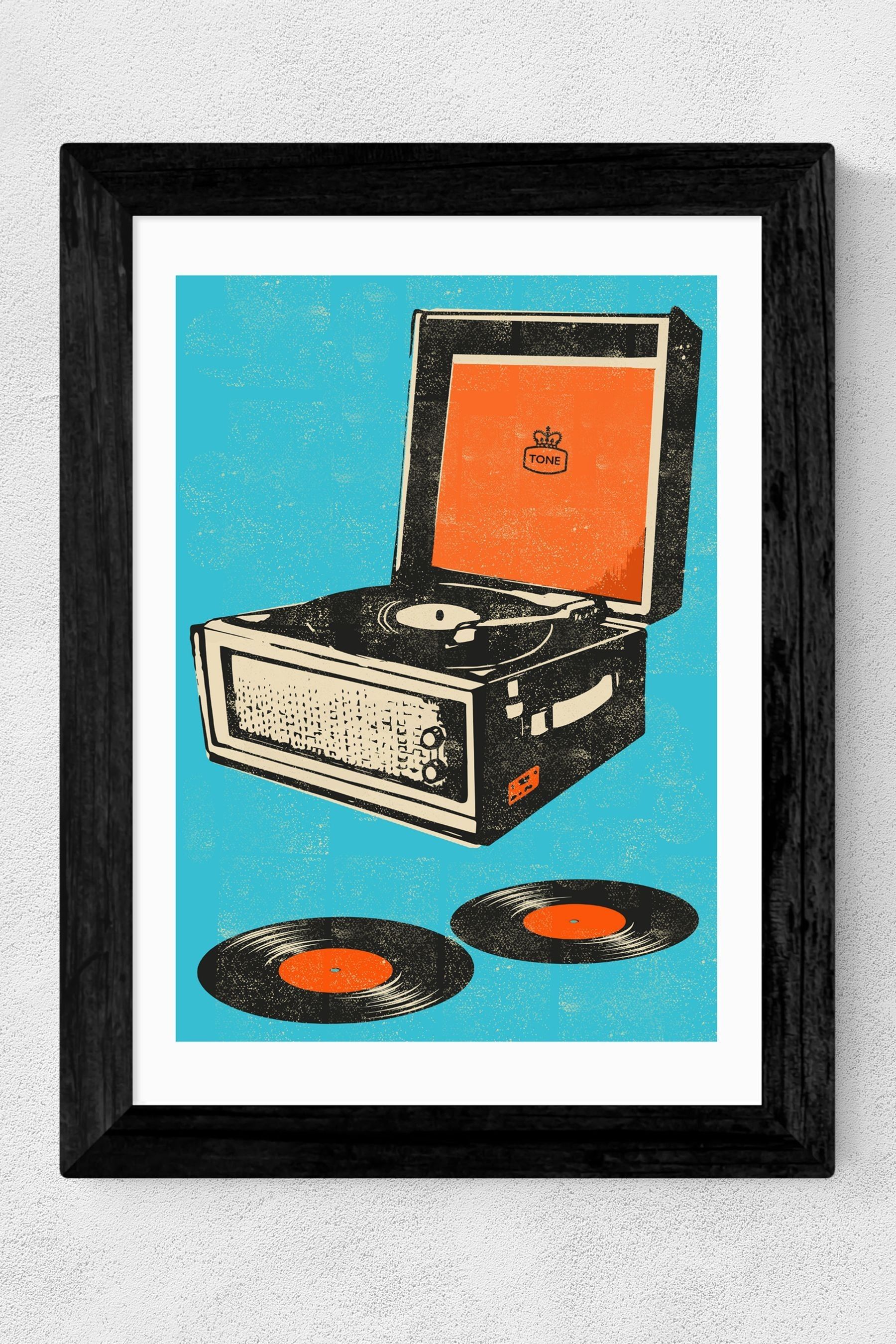 Buy East End Prints Black Record Player Print from the Next UK online shop