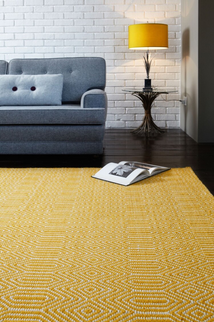 Buy Asiatic Rugs Mustard Yellow Sloan Geo Rug from the Next UK online shop