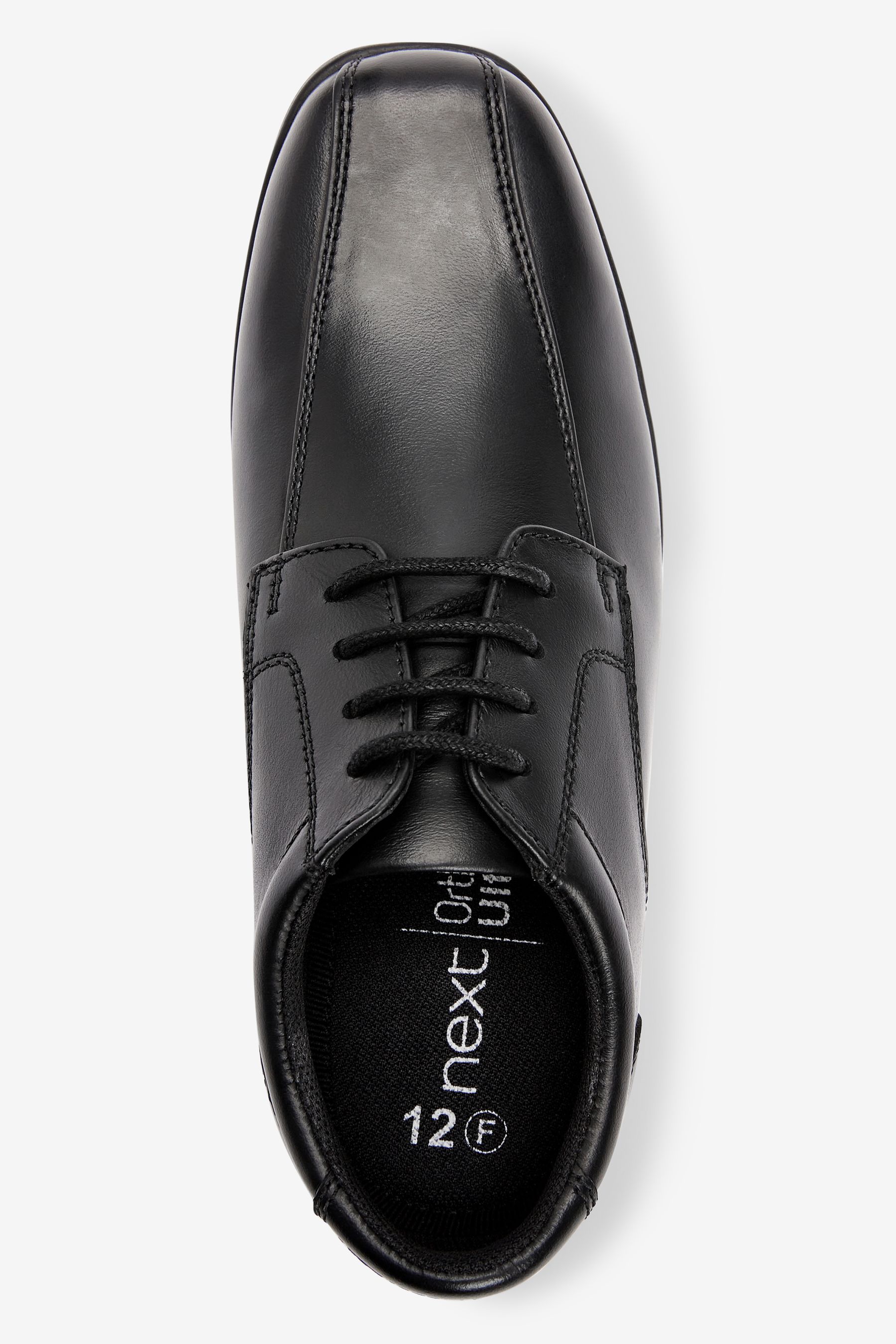Buy Black Standard Fit (F) School Leather Lace-Up Shoes from the Next ...