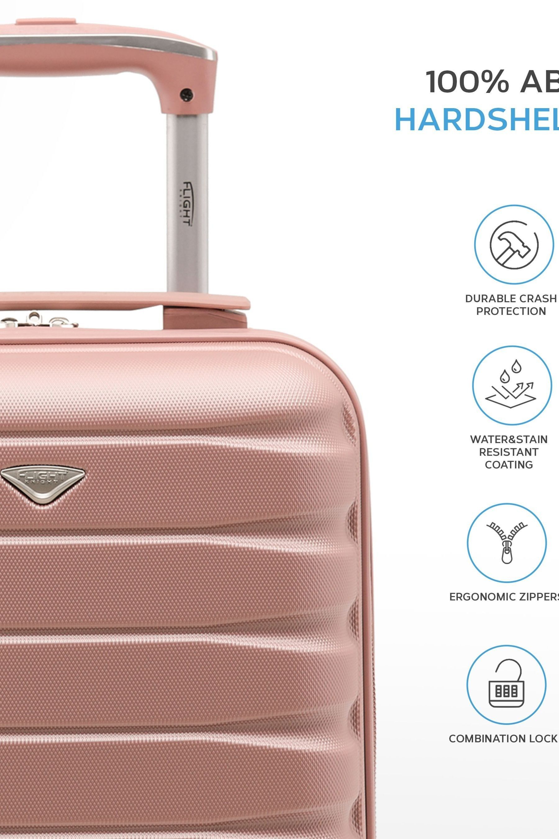 Buy Flight Knight Lightweight 4 Wheel ABS Hard Case Suitcases Cabin ...