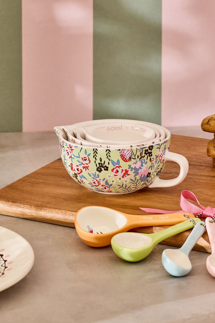 Buy Cath Kidston Cream Painted Table Measuring Cups & Spoons from the ...