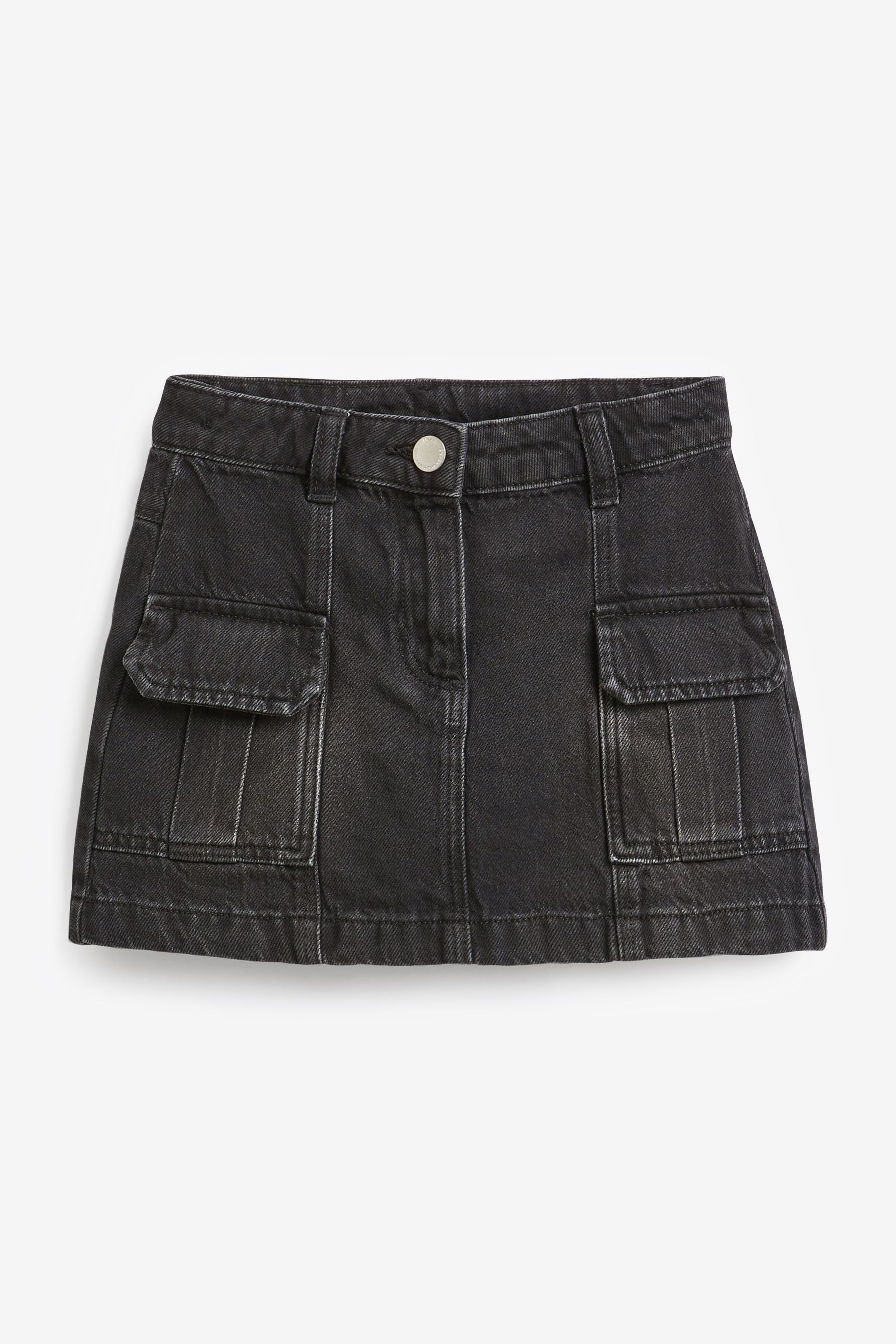 Buy Charcoal Grey 100% Cotton Cargo Skirt (3-16yrs) from the Next UK ...