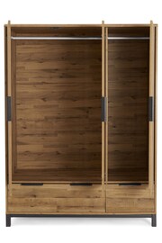 Buy Dark Bronx Oak Effect Triple, 2 Drawers Wardrobe from the Next UK ...