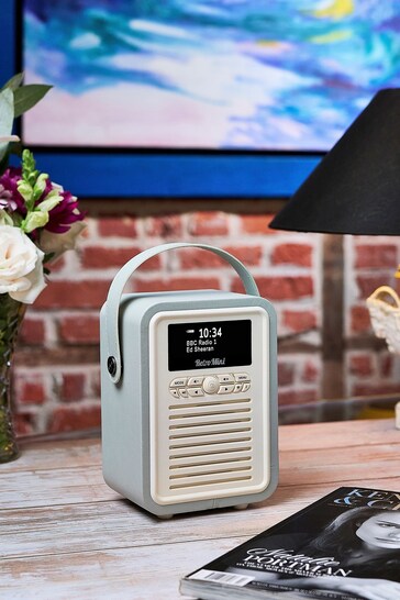 Buy View Quest Grey Light Grey Retro Mini DAB Radio from the Next UK ...