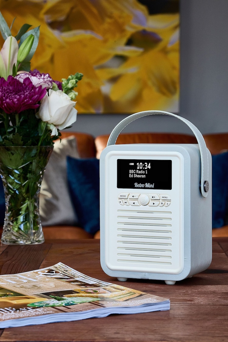 Buy VQ Grey Light Grey Retro Mini DAB Radio from the Next UK online shop