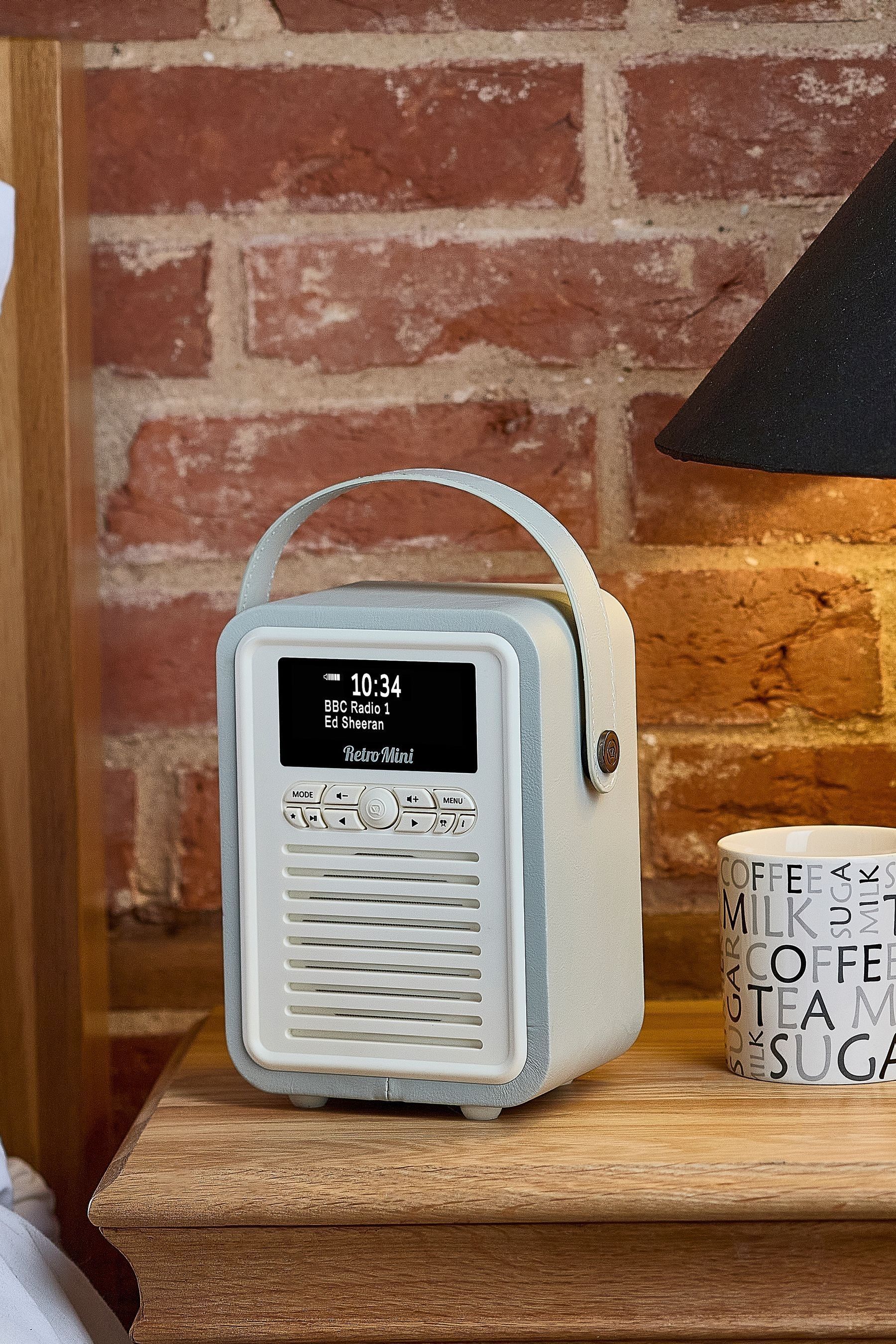 Buy VQ Grey Light Grey Retro Mini DAB Radio from the Next UK online shop