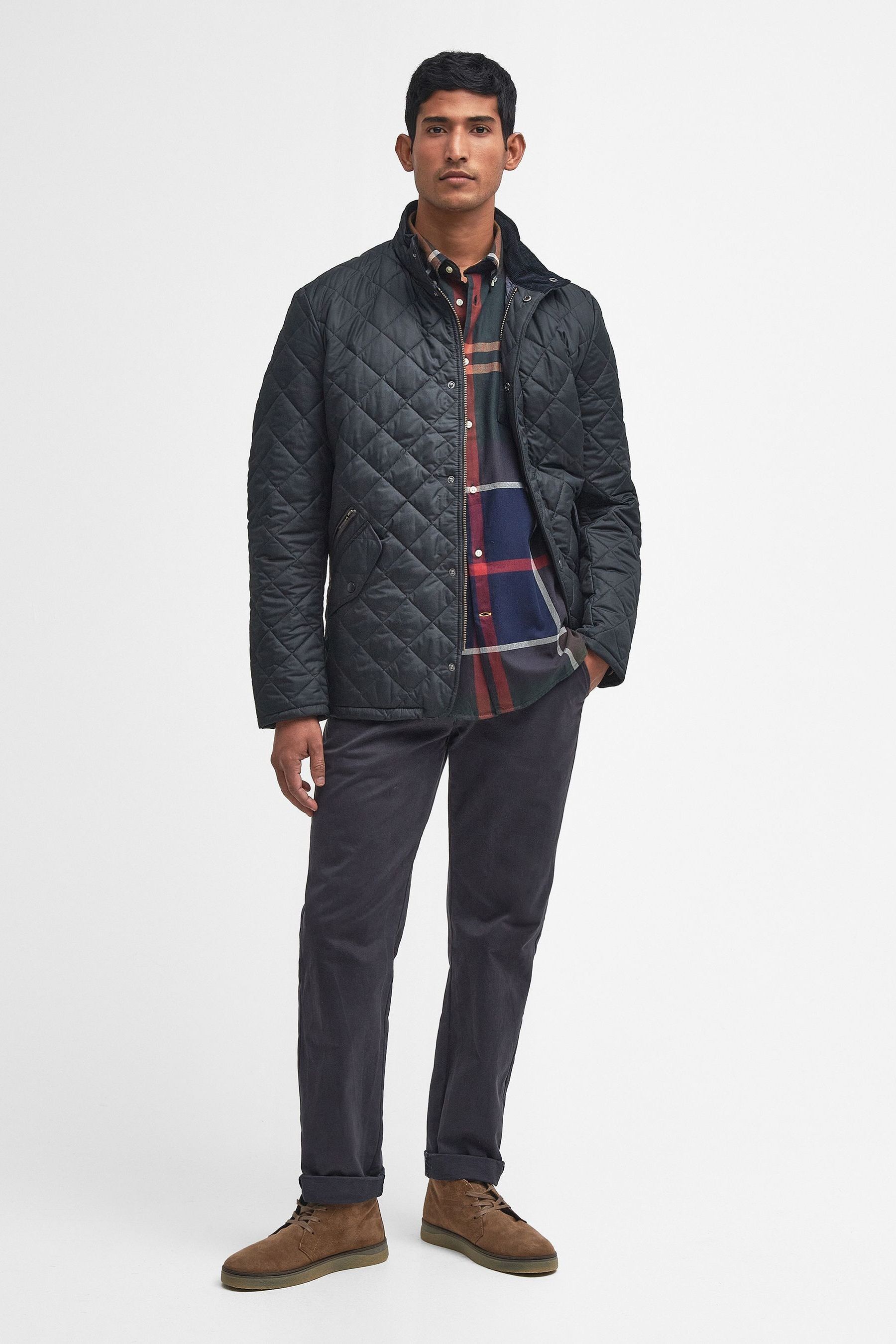 Buy Barbour® Navy Chelsea Quilted Jacket from the Next UK online shop