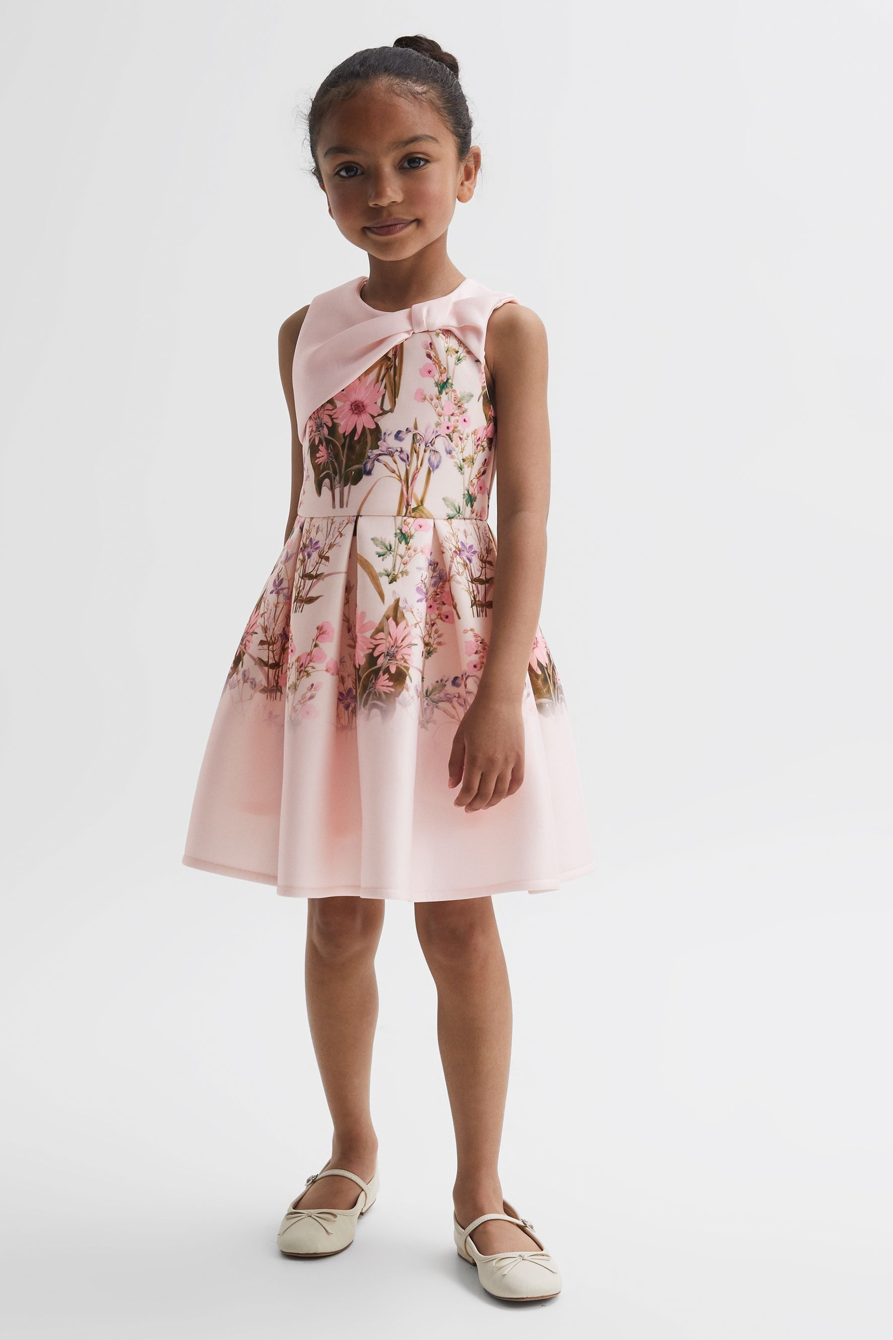 Buy Reiss Multi Emily Junior Scuba Floral Printed Dress from the Next ...