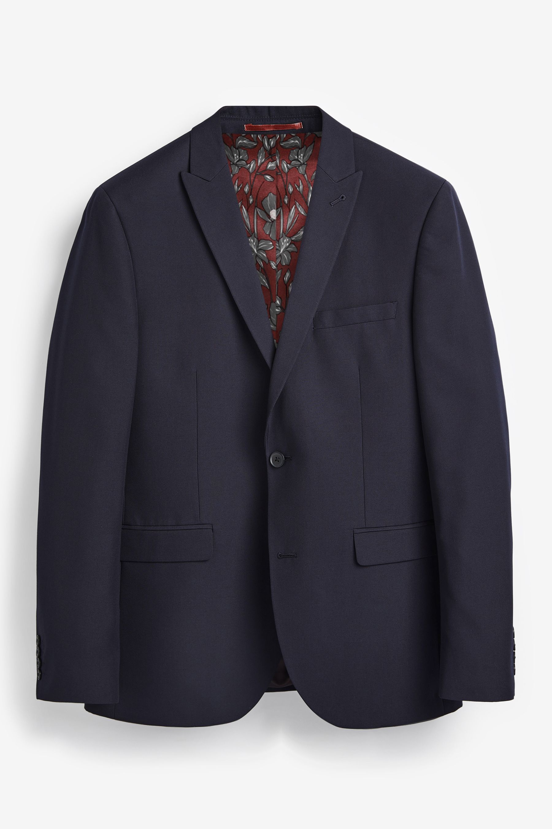 Buy Navy Blue Tailored Fit Two Button Suit Jacket from the Next UK ...