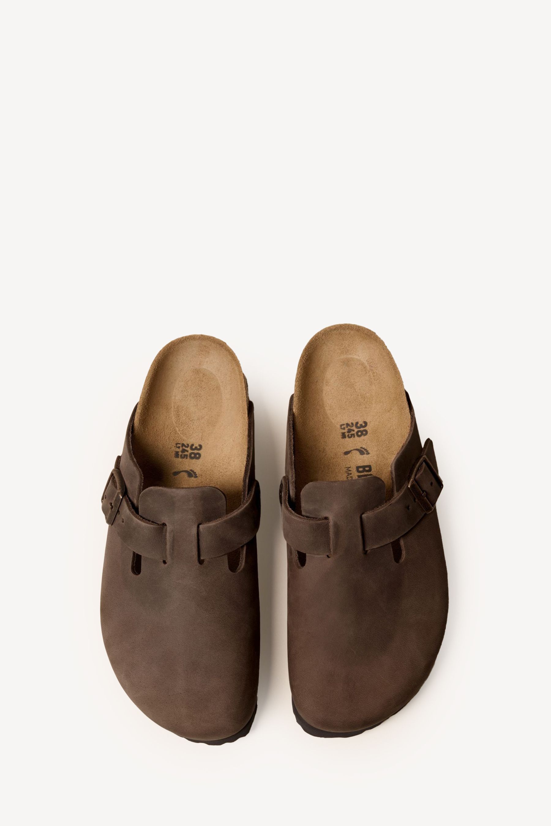 Buy Birkenstock Brown Boston Oil Leather Clogs from the Next UK online shop