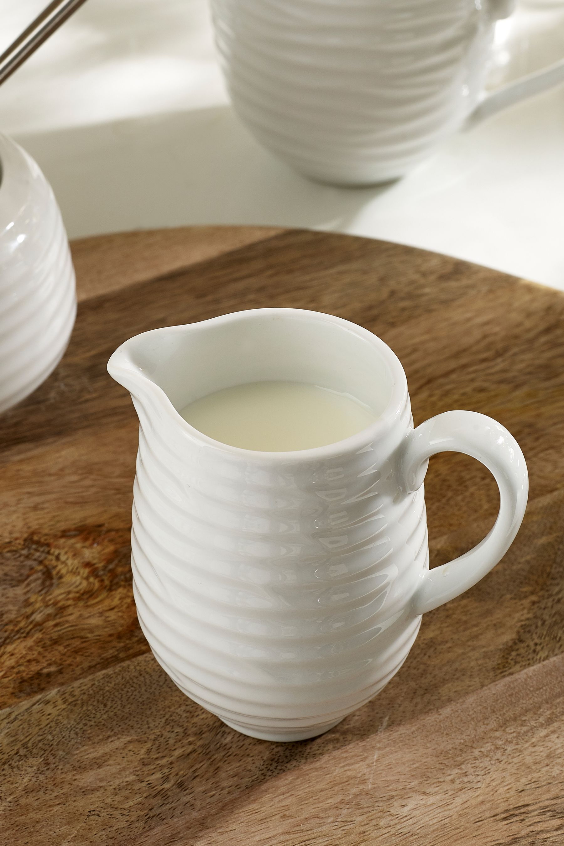 Buy White Malvern Embossed Milk Jug from the Next UK online shop
