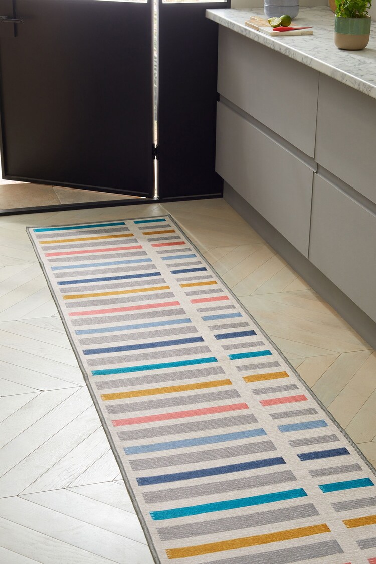 Buy Multi Washable Erica Stripe Runner from the Next UK online shop