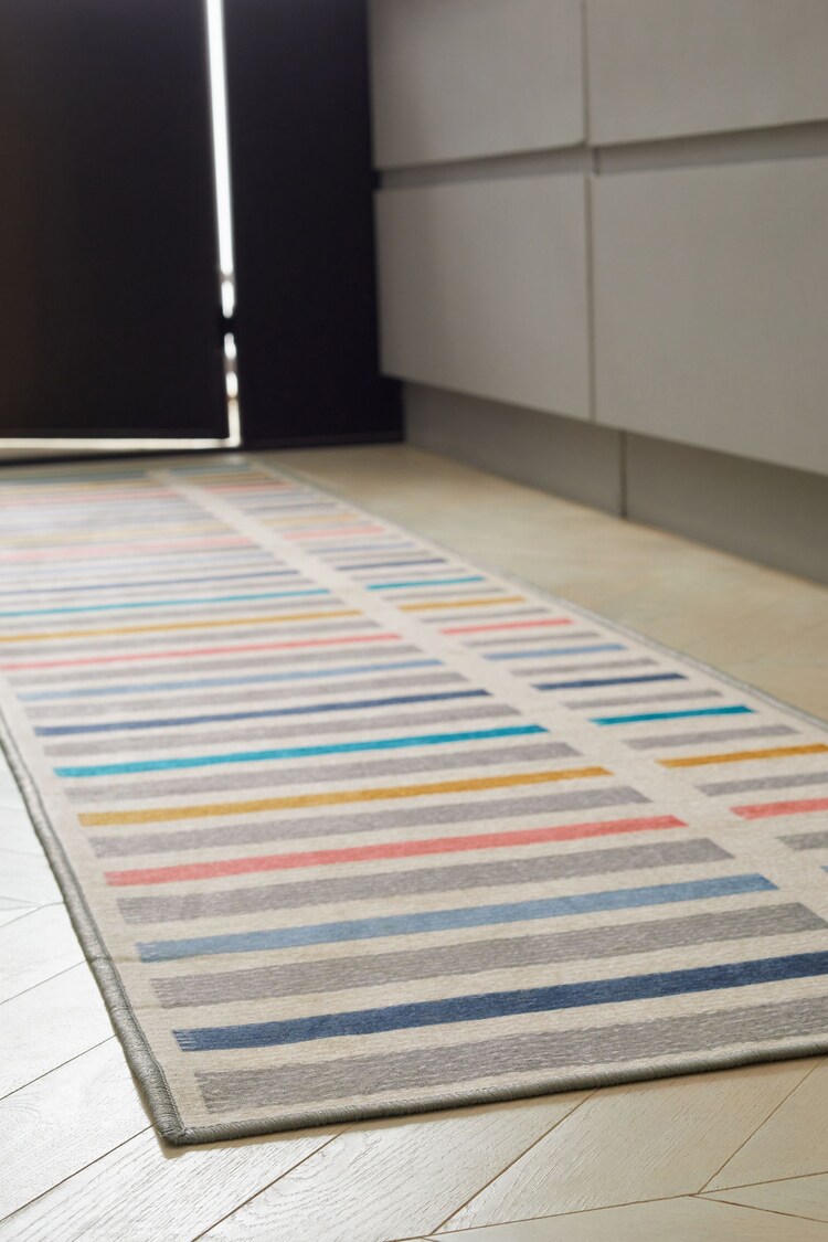 Buy Multi Washable Erica Stripe Runner from the Next UK online shop
