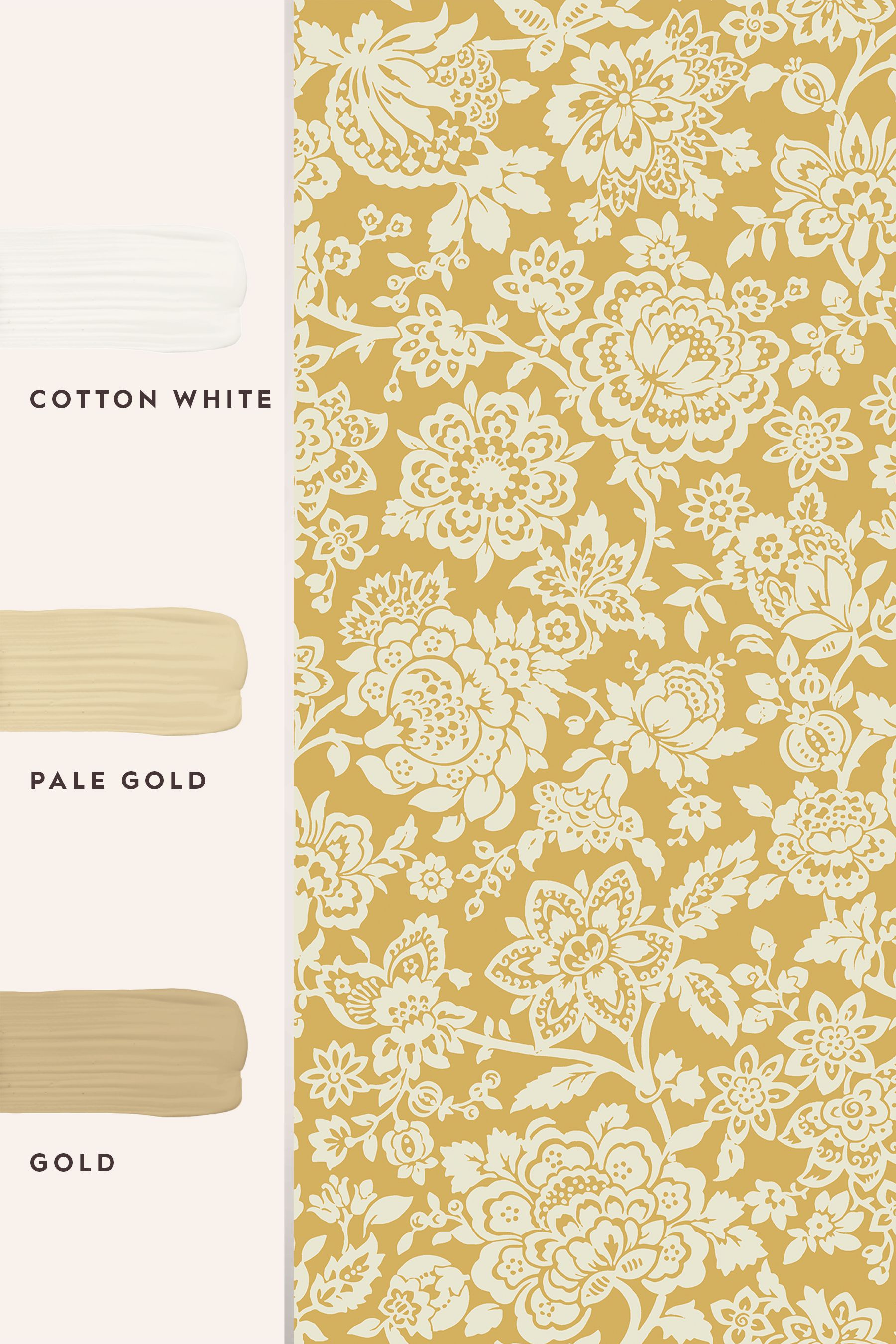 Buy Laura Ashley Pale Ochre Yellow Trailing Laurissa 10M Wallpaper ...