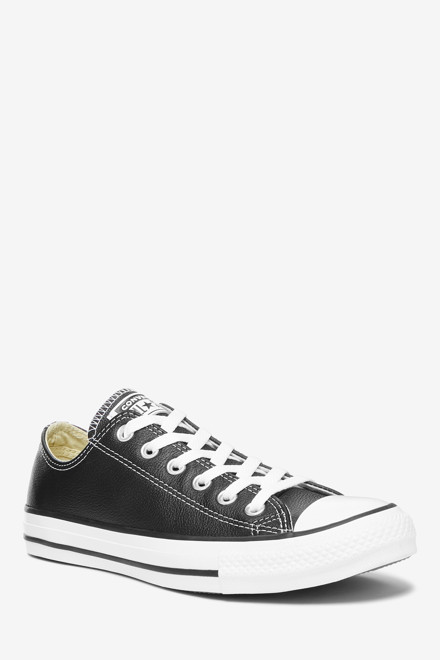 Buy Converse Black Leather Ox Trainers from the Next UK online shop