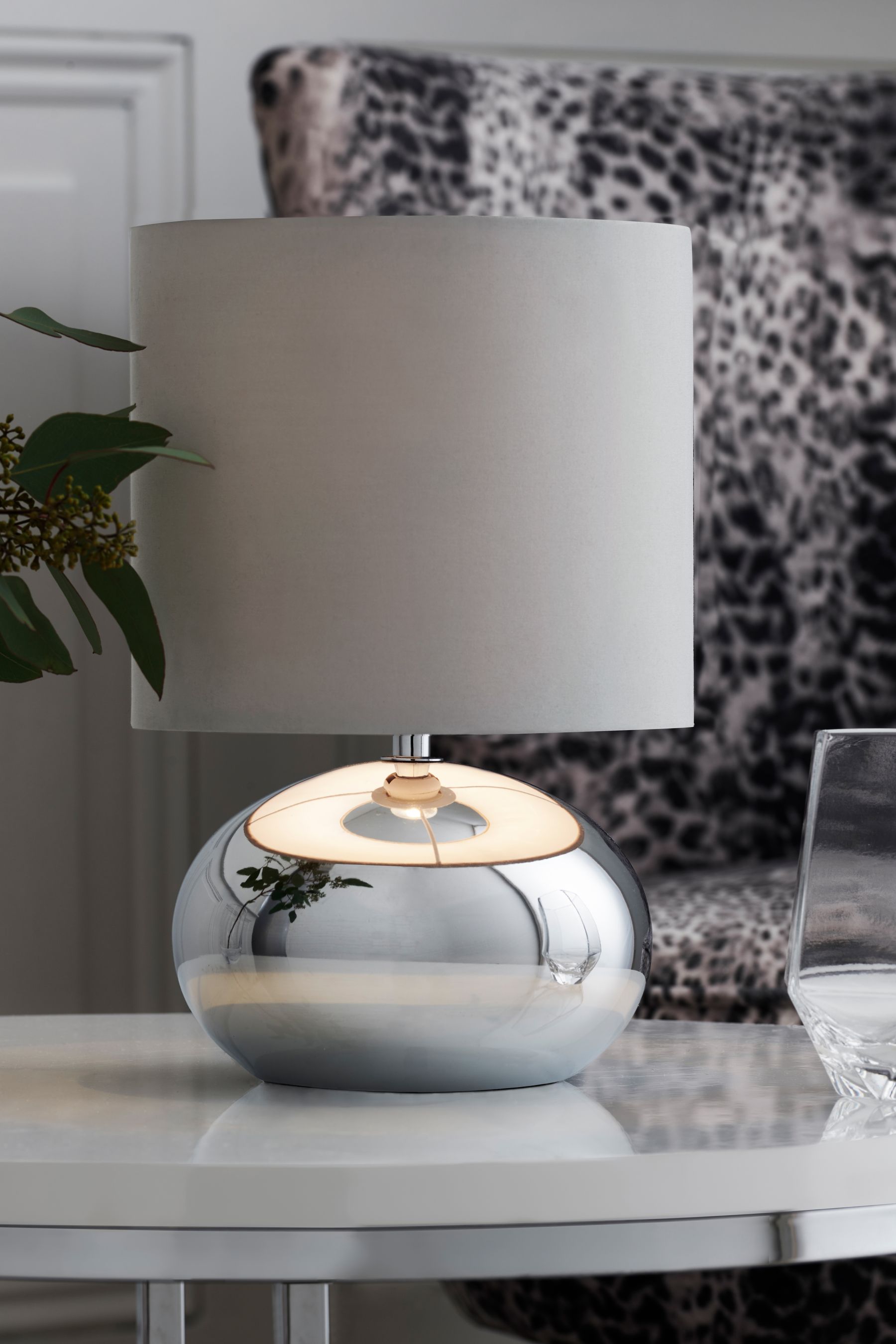 Buy Chrome Pebble Twin Pack Table Lamp from the Next UK online shop