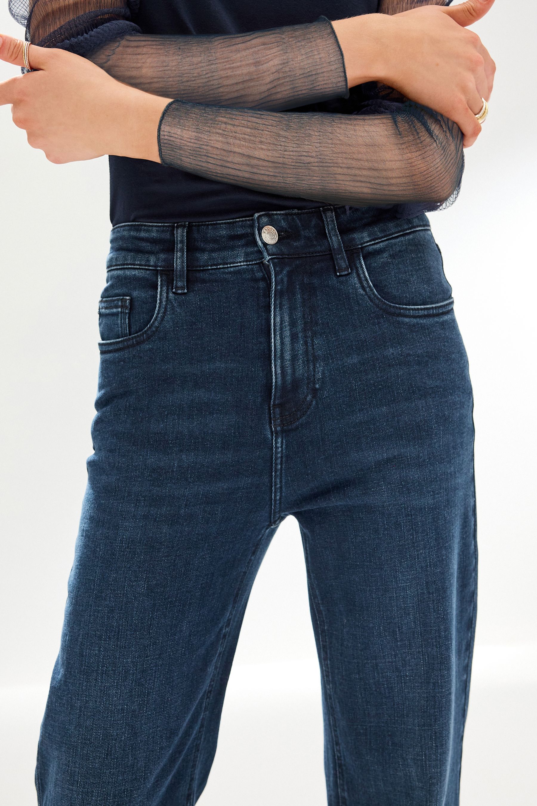 Buy Inky Blue Wide Leg Jeans from the Next UK online shop