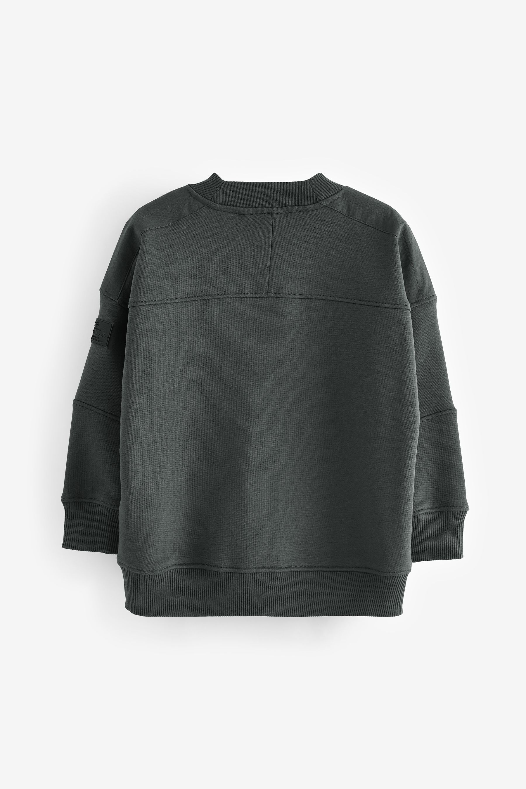 Buy Charcoal Grey Utility Crew Neck Sweat Top (3-16yrs) from the Next ...
