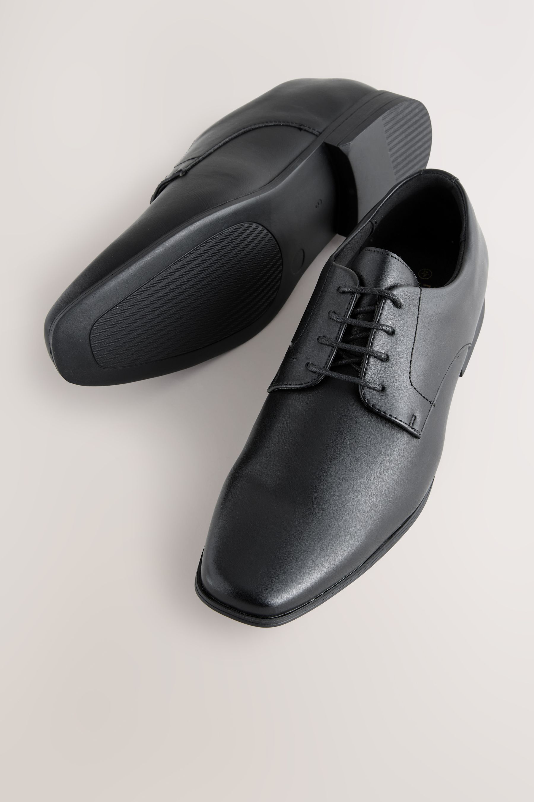 Buy Black Slim Square Derby Shoes from the Next UK online shop