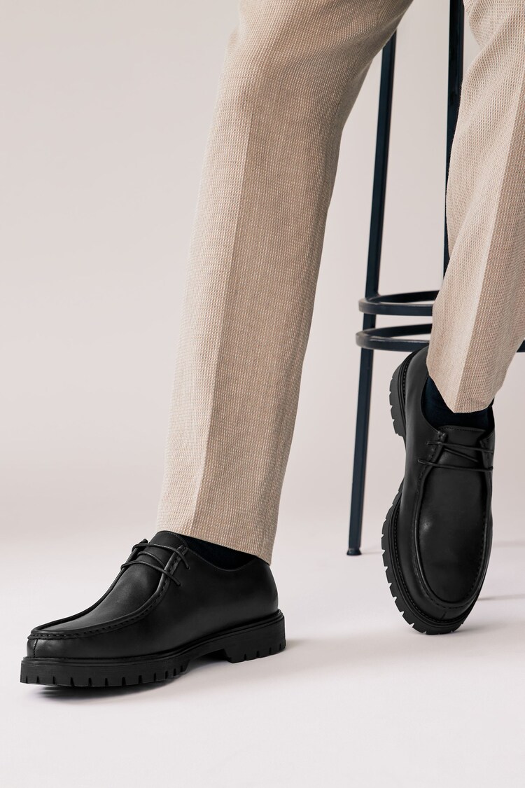 Buy Black Cleated Sole Apron Shoes from the Next UK online shop