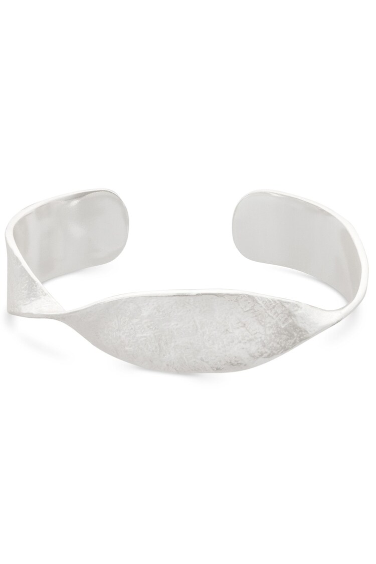 Buy Oliver Bonas Silver Plated Sculptural Twist Cuff Bangle from the Next UK online shop