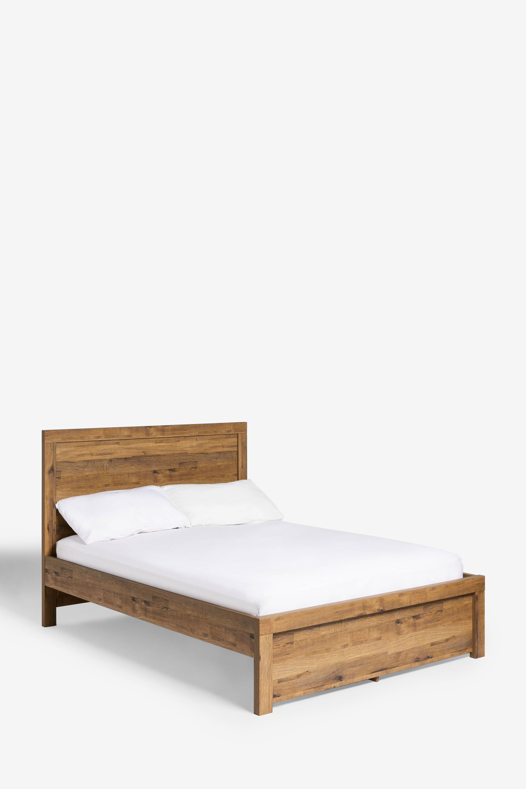Buy Oak Effect Bronx Wooden Bed Frame from the Next UK online shop