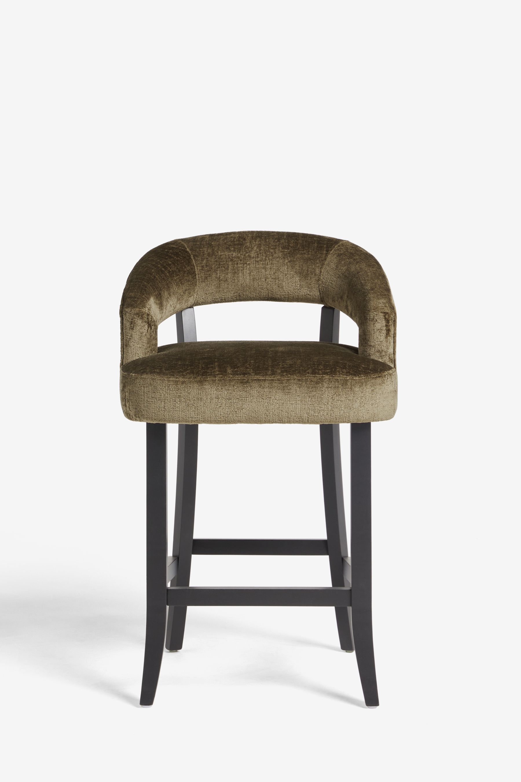 Buy Plush Chenille Moss Green Remi Bar Stool from the Next UK online shop