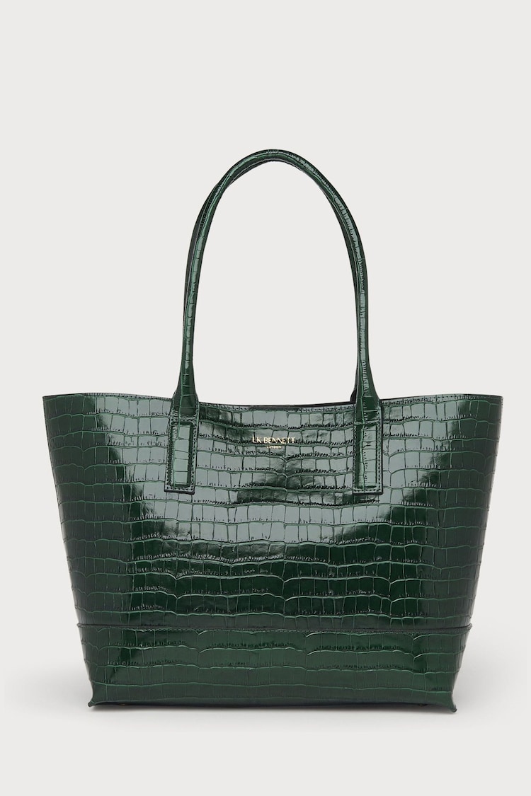 Buy LK Bennett Green Simple Lacey Tote Bag from the Next UK online shop