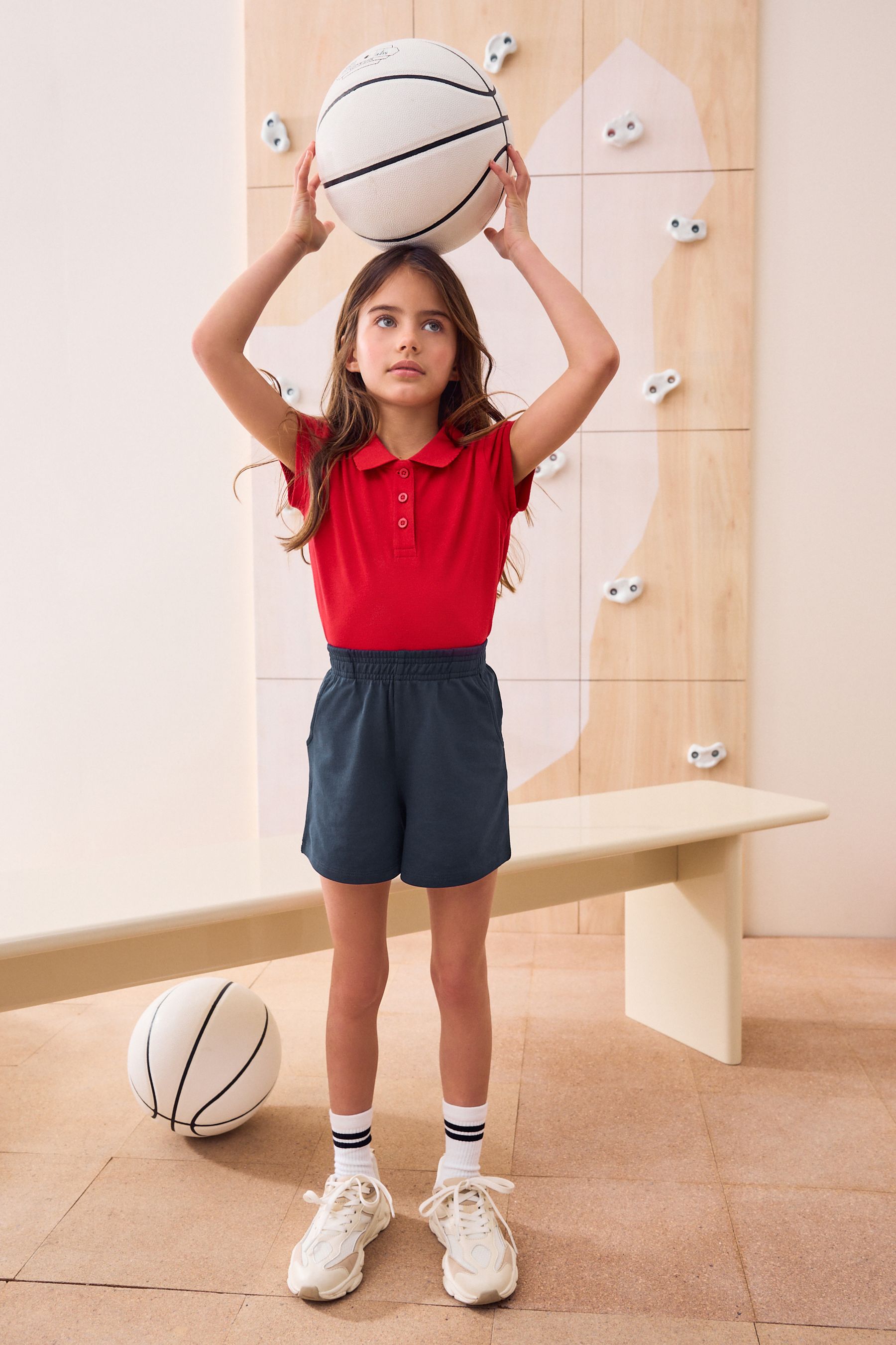 Buy Navy Blue 100% Cotton Jersey School Shorts (3-16yrs) from Next ...