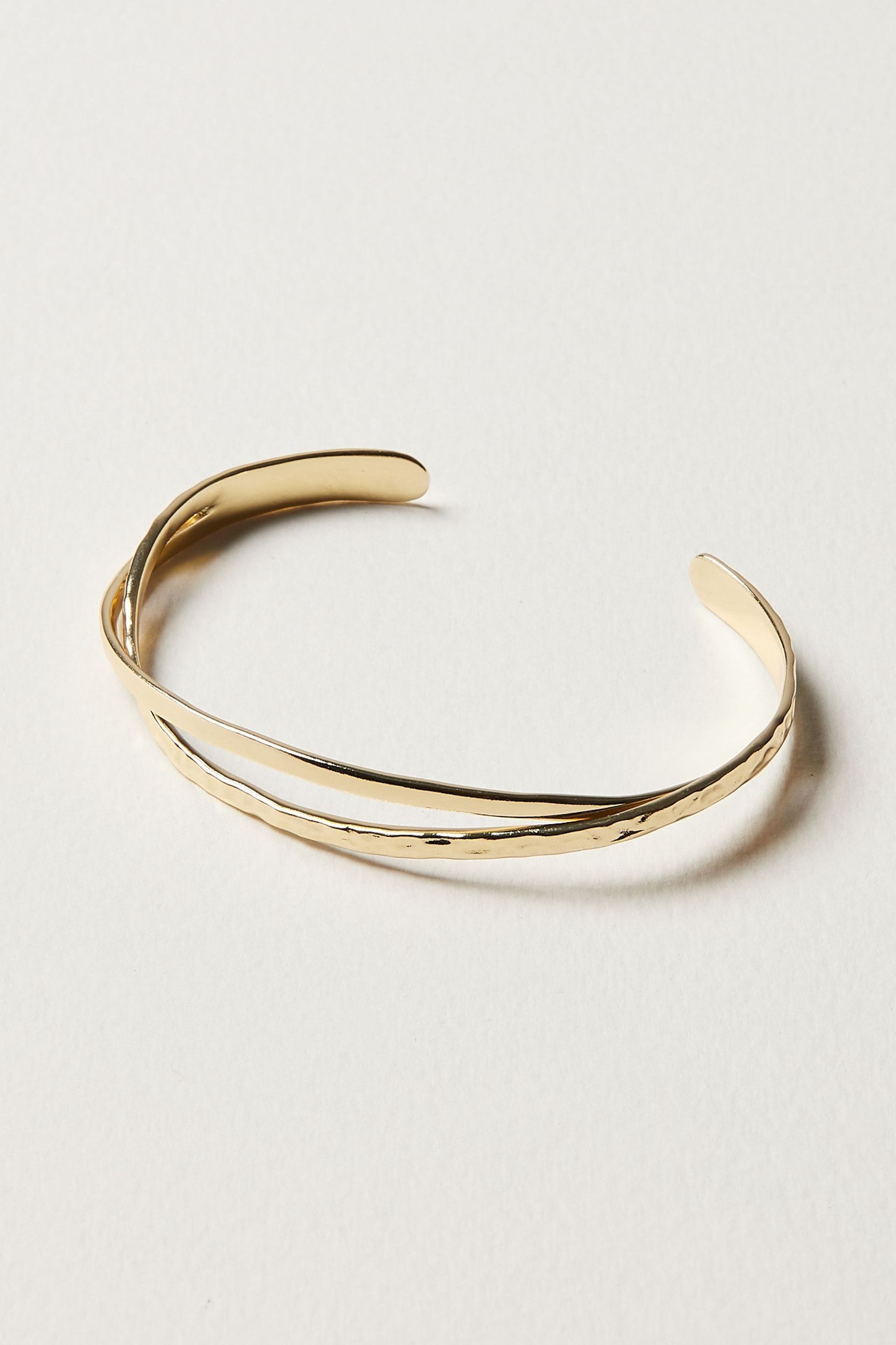 Buy Oliver Bonas Gold Plated Brass Vinita Twisted Cuff Bangle from the Next UK online shop