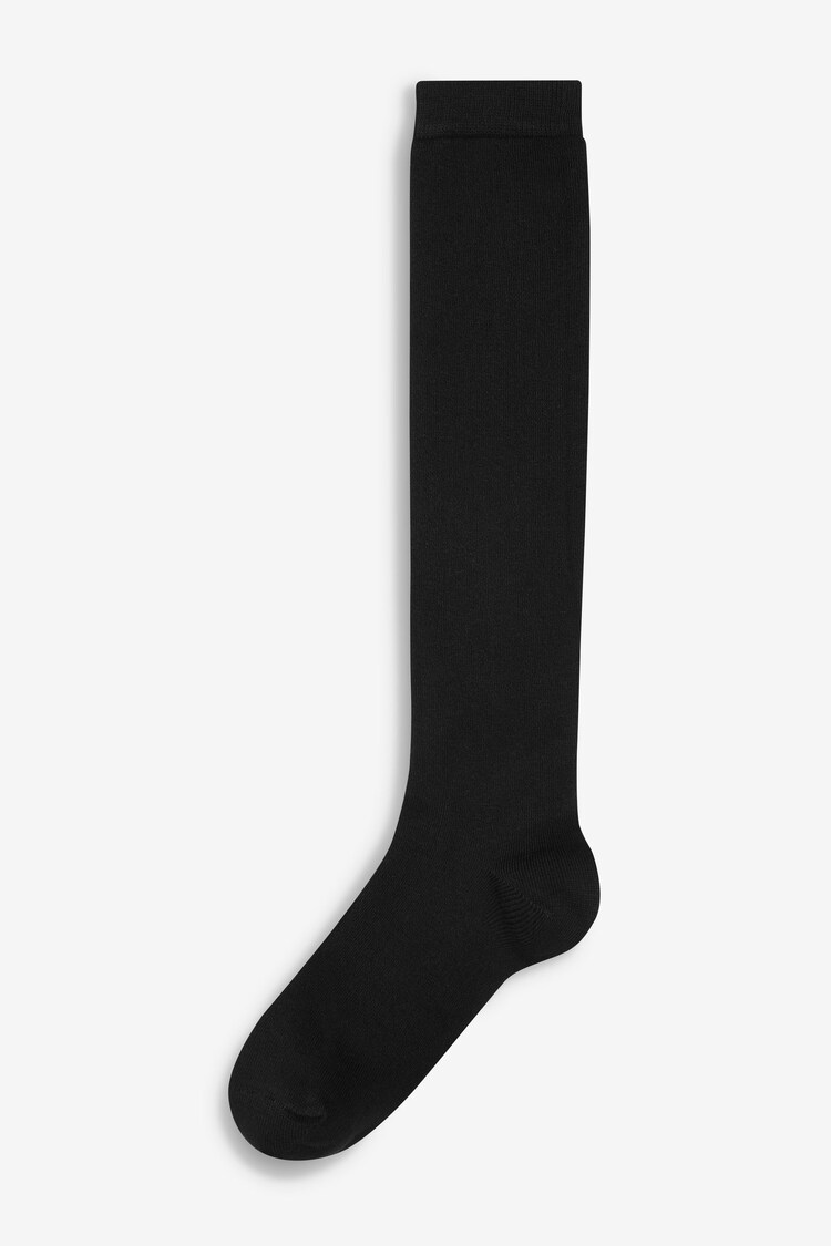 Buy Black Modal Blend Knee High Socks 2 Pack from the Next UK online shop