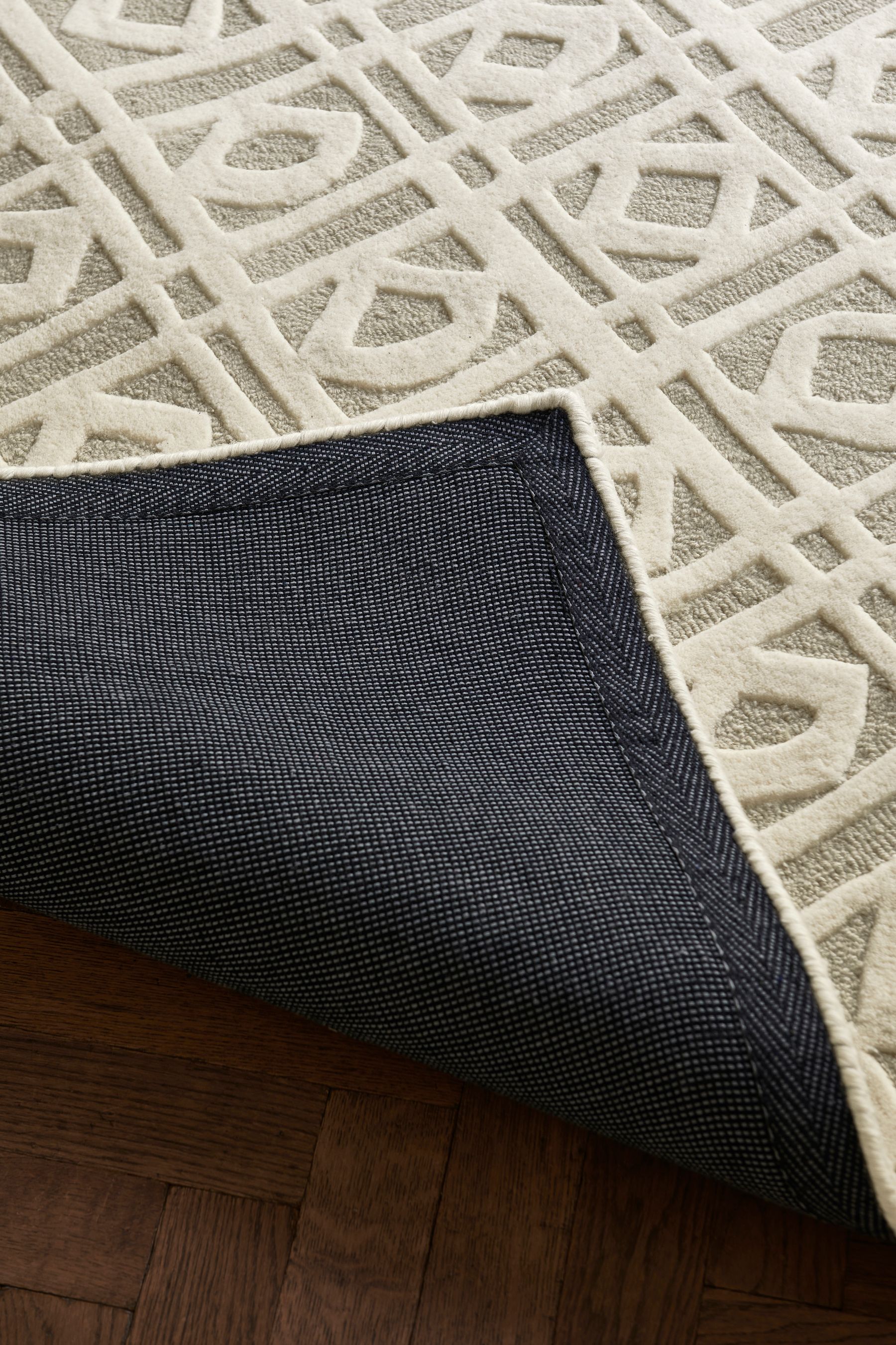 Buy Nina Campbell Natural Batik Check Rug from the Next UK online shop