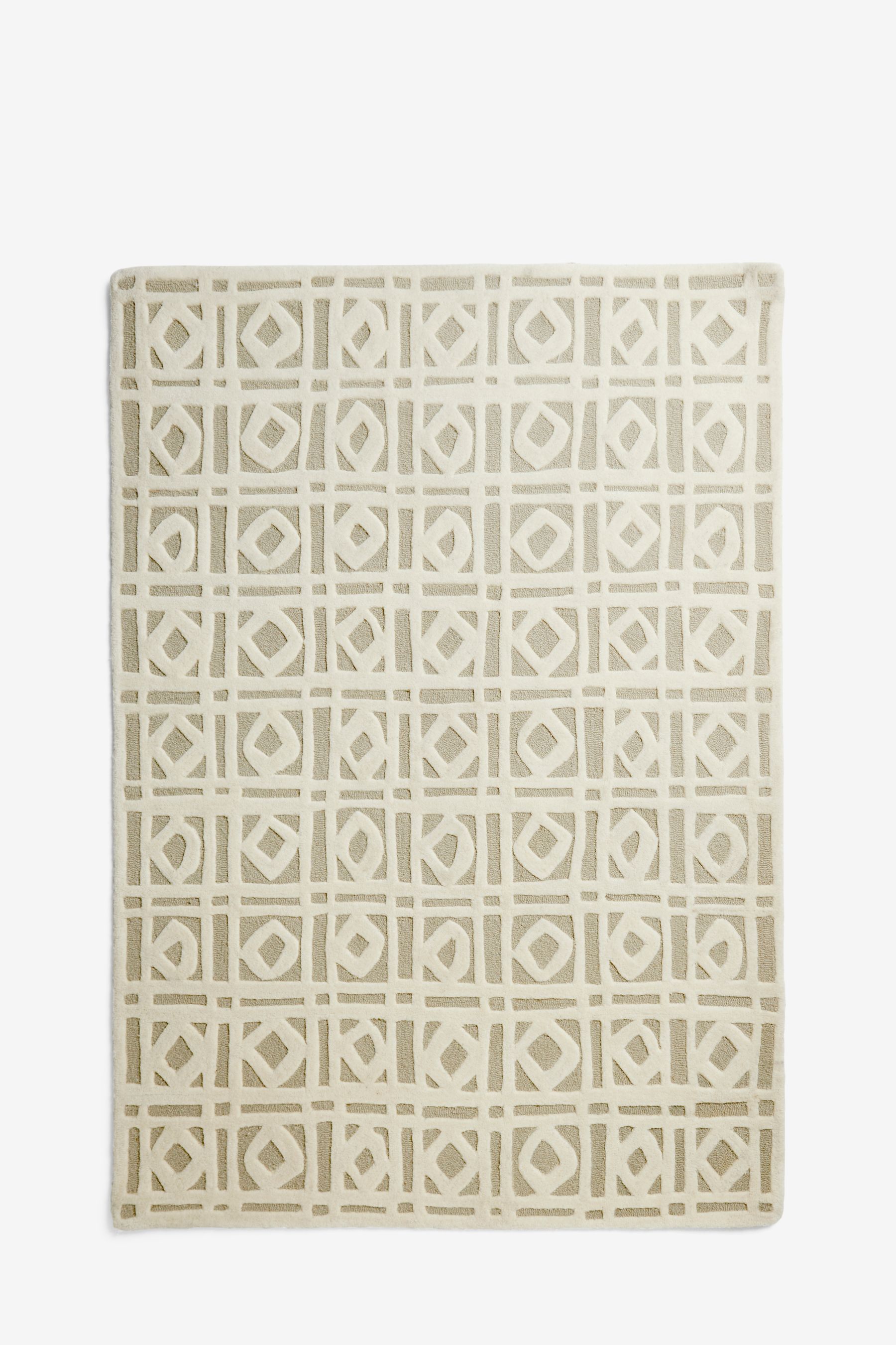 Buy Nina Campbell Natural Batik Check Rug from the Next UK online shop
