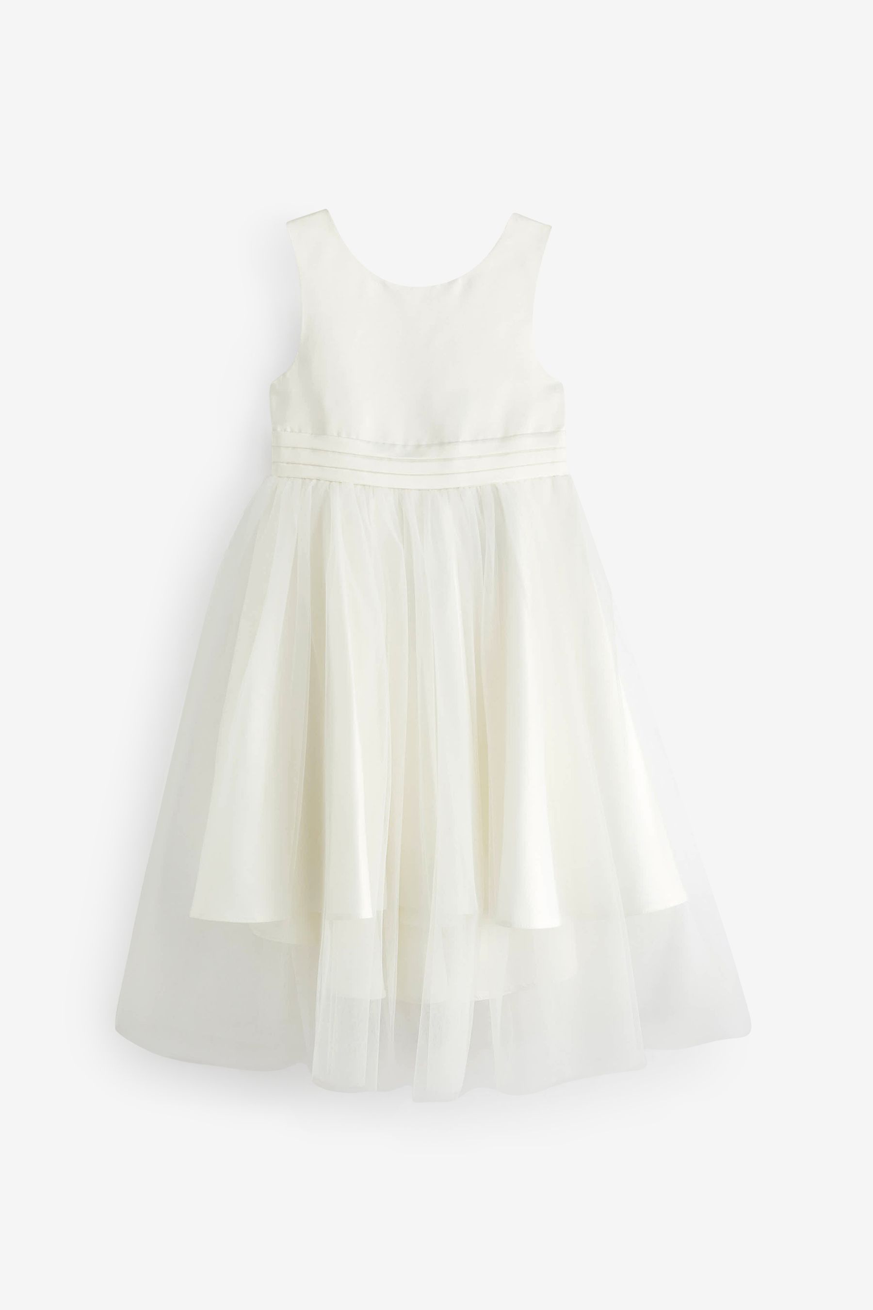 Buy Ivory Cream Flower Girl Bow Dress (3mths-16yrs) from the Next UK ...